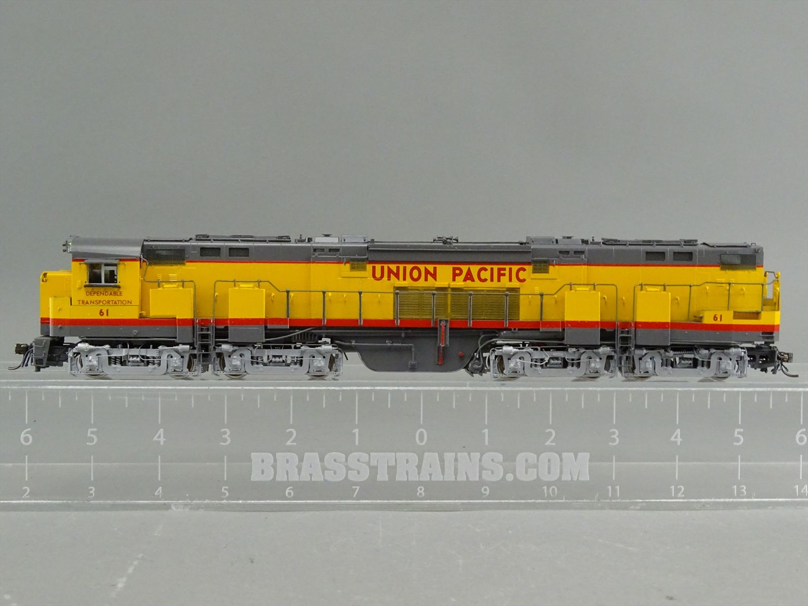 HO Brass Model - OMI 5443 UP Union Pacific C855 C855A #61 - Pro Paint - 1993 Run - Ajin - VERY ...