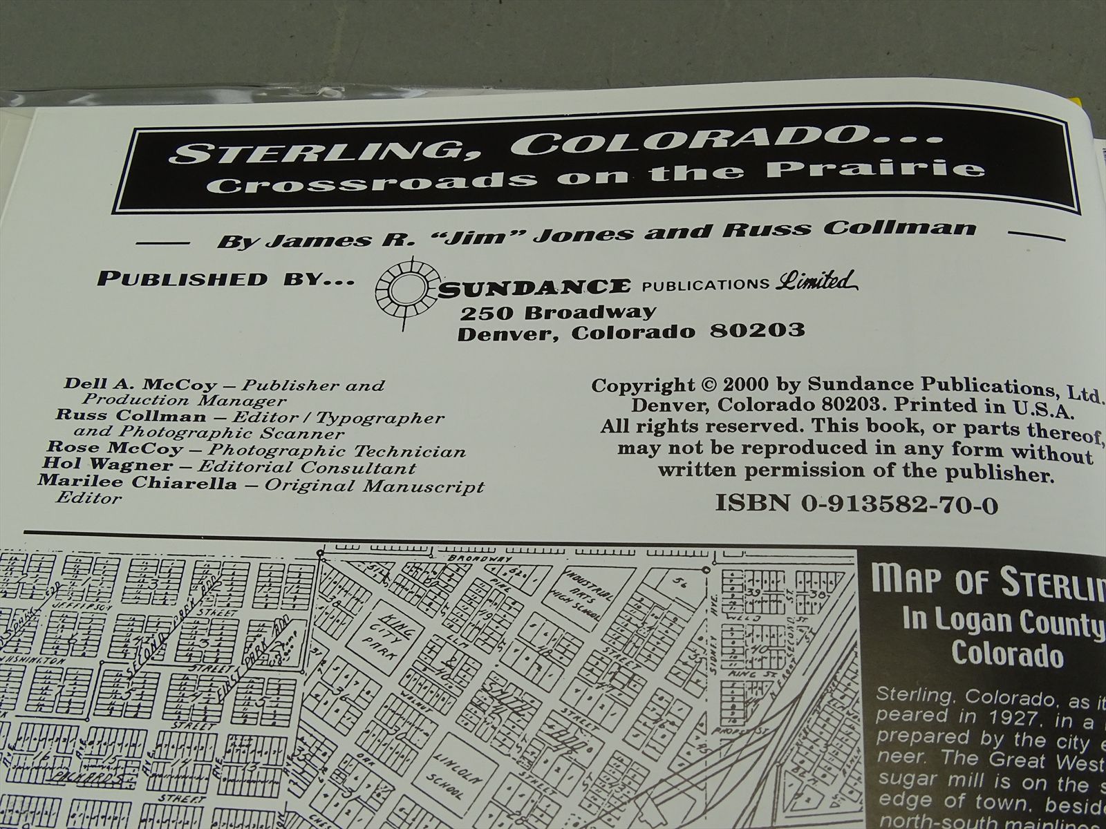 Railroad Book - Sterling Colorado Crossroads Of The Prairie - Jones ...