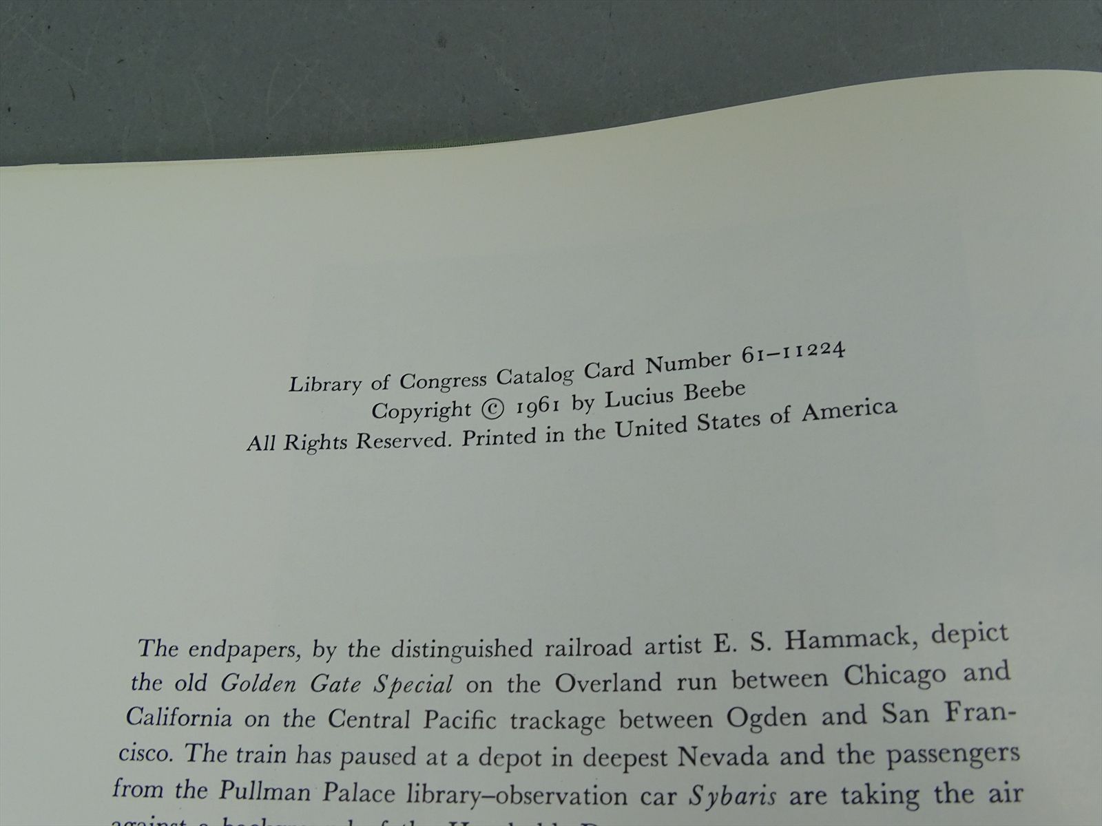 Railroad Book - Mr. Pullman's Elegant Palace Car - Lucius Beebe - 574 pages