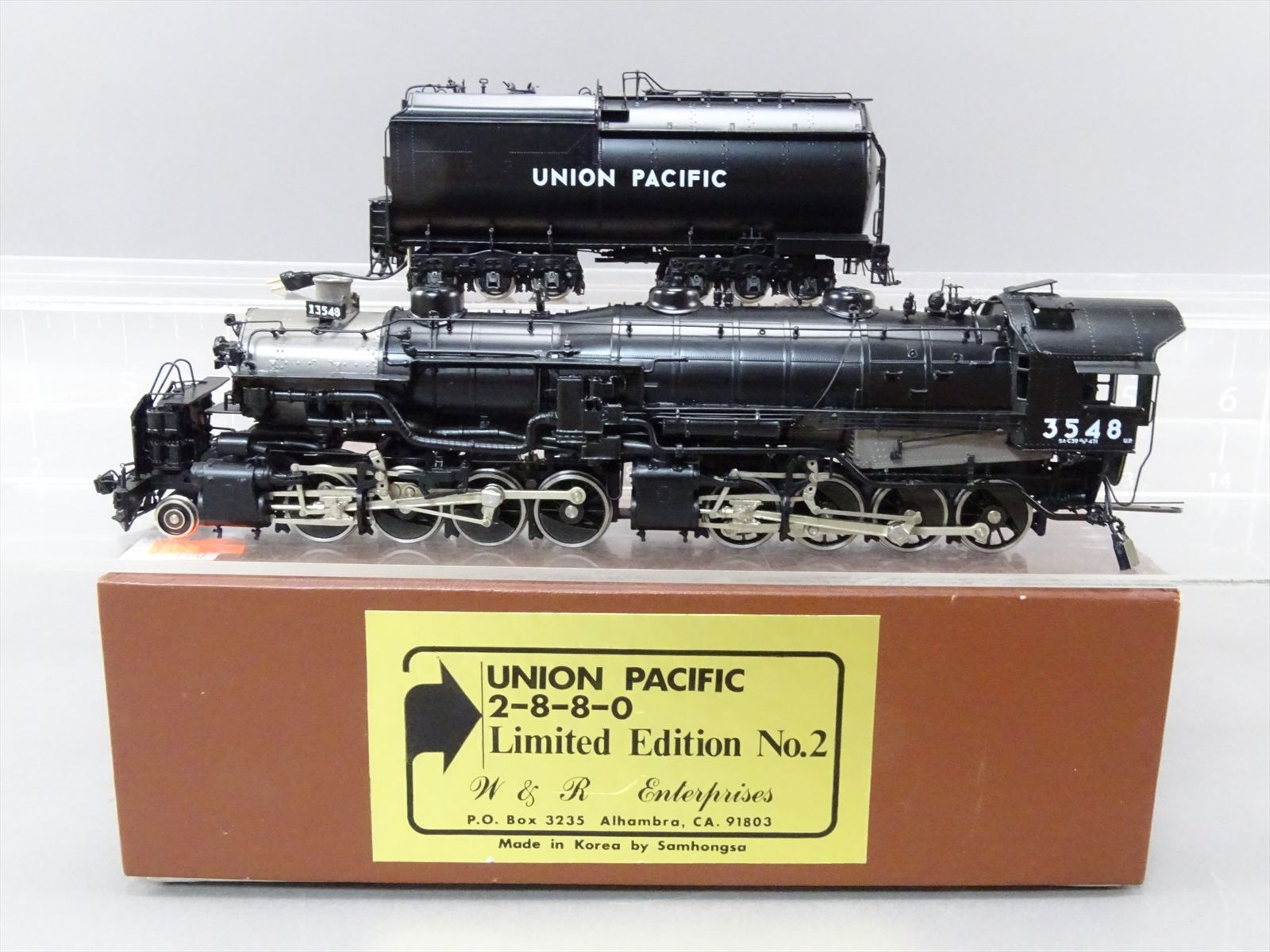 HO Brass Model - W&R UP Union Pacific 2-8-8-0 Bull Moose Limited Edition #2 #3548 - F/P - 1991 ...