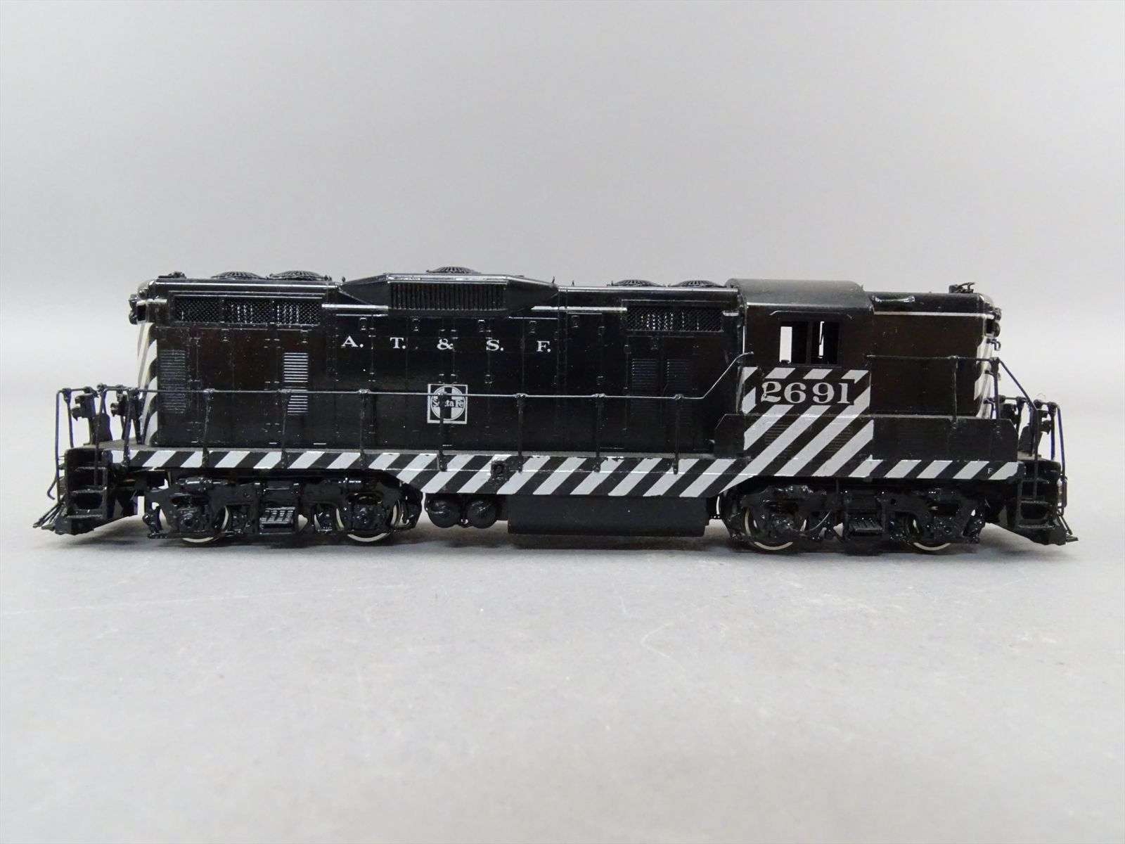 HO Brass Model - Key AT&SF Santa Fe EMD GP-7 Phase I Zebra Stripe #2691 ...