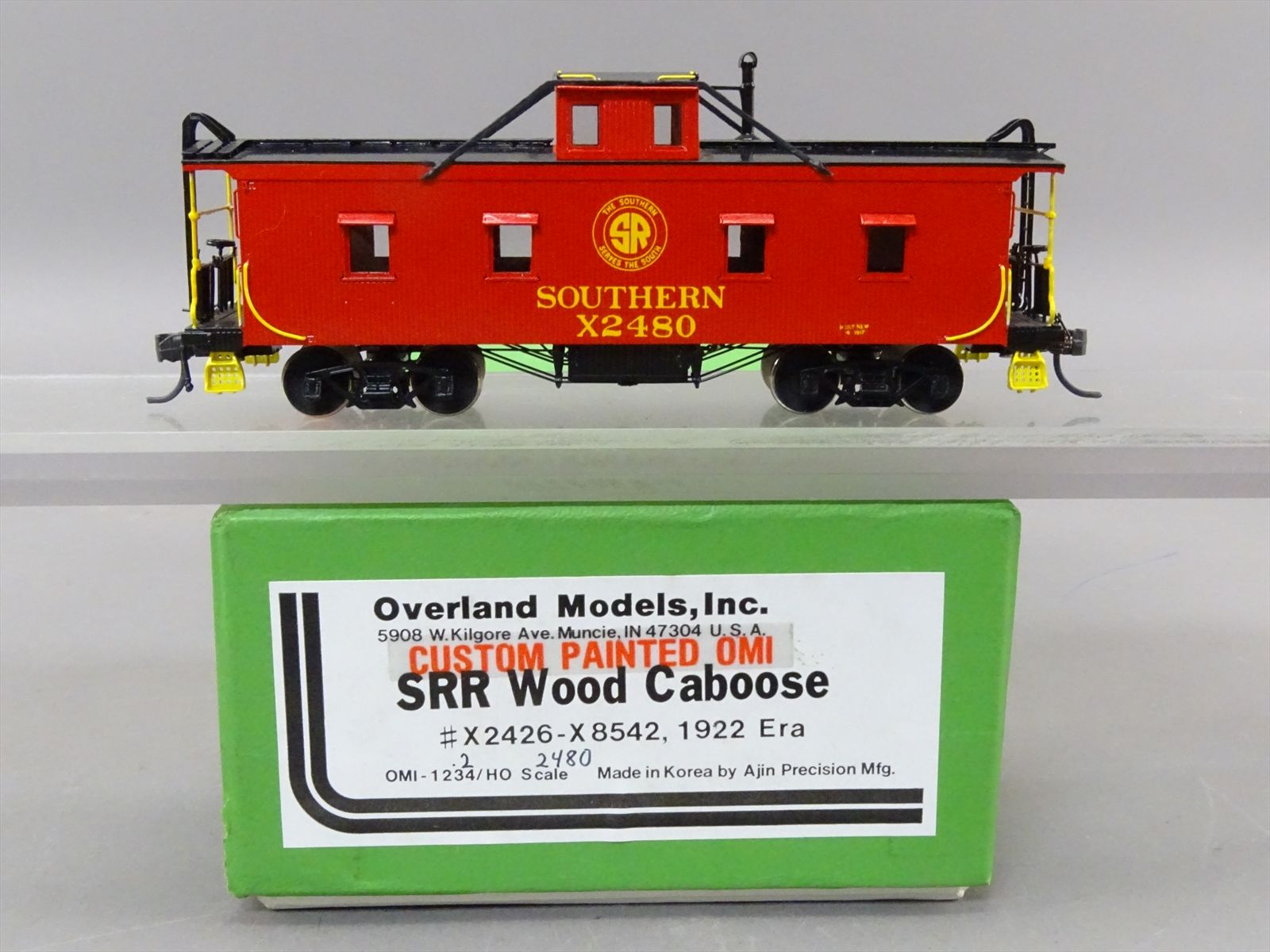 HO Brass Model - OMI 1234.2 SOU Southern Wood Caboose #X2480 - F/P ...