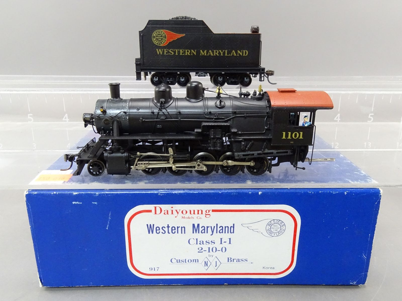 HO Brass Model - NJCB 917 WM Western Maryland I-1 2-10-0 Decapod #1101 ...