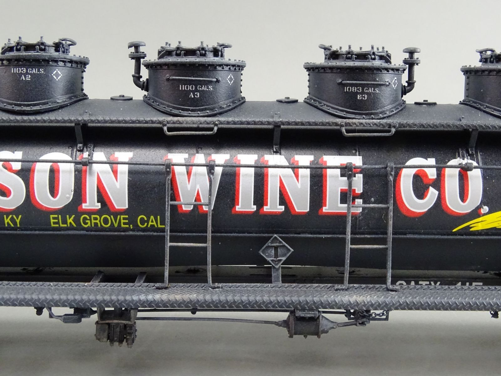 O Brass Model - PSC 16599-1 Gibson Wine 6-Dome Wine Tank Car #415 ...