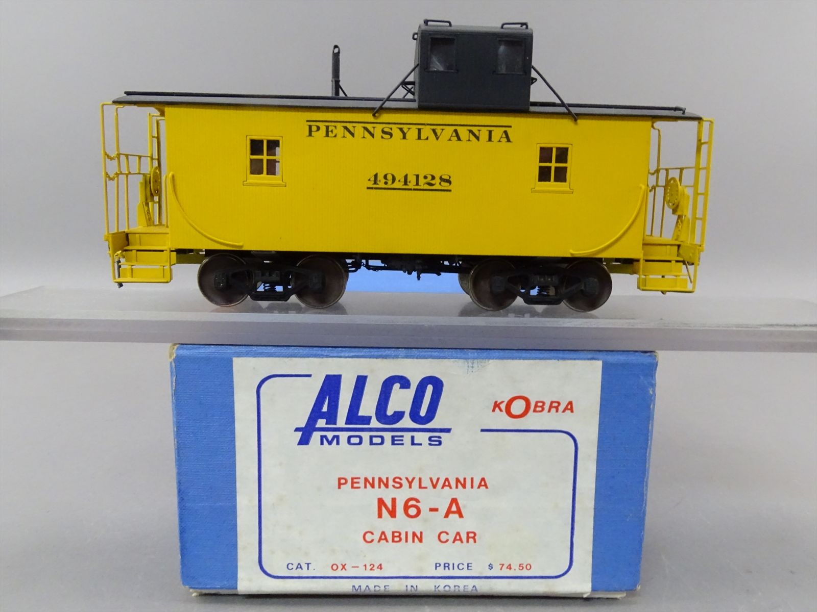O Scale Brass Model - ALCO OX-124 PRR Pennsylvania N6-A Cabin Car ...
