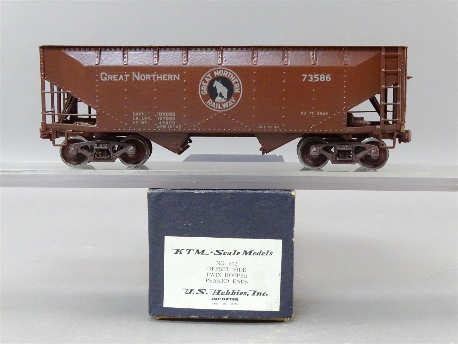 O Brass Model - USH 502 GN Great Northern Twin 2-Bay Offset Side Hopper ...