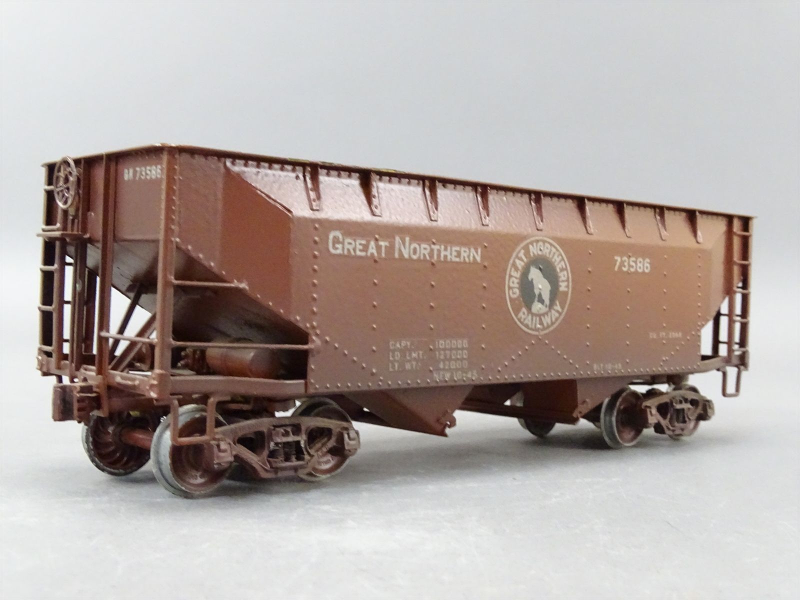 O Brass Model - USH 502 GN Great Northern Twin 2-Bay Offset Side Hopper ...