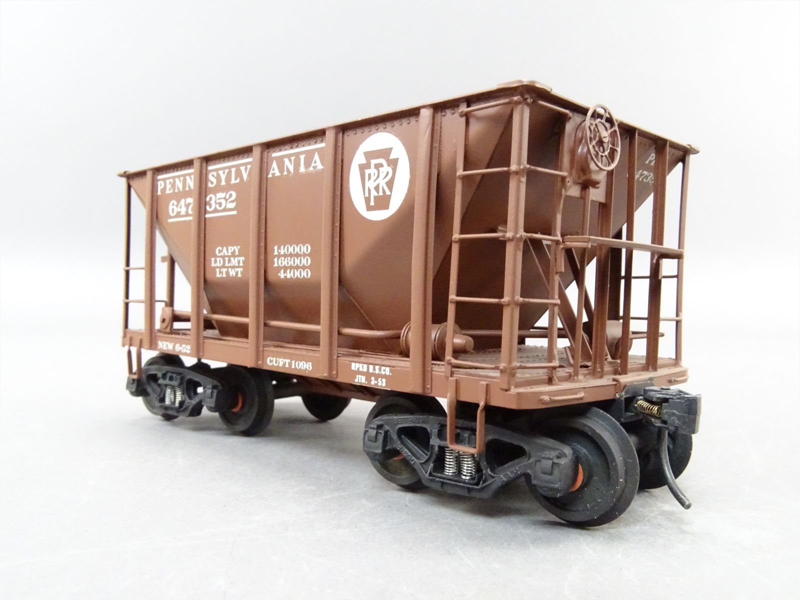 O Brass Model - USH 515 PRR Pennsylvania Ribbed Side Ore Car #647352 ...