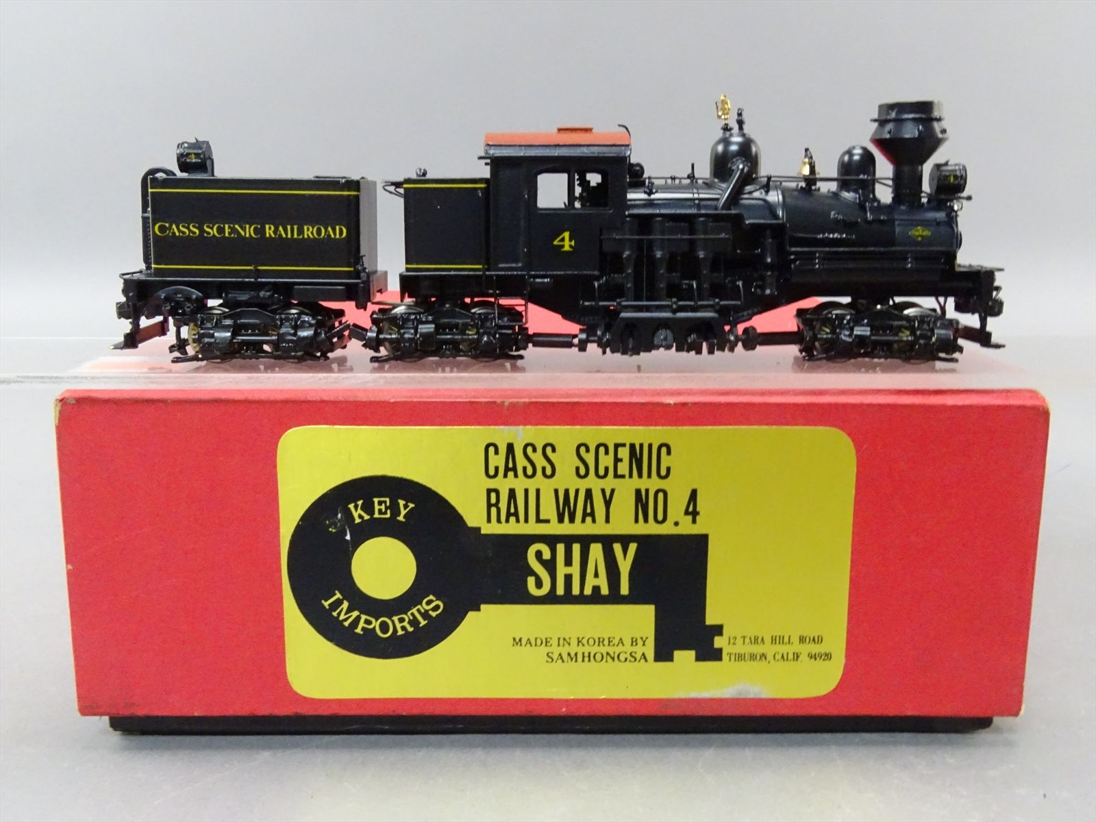 HO Brass Model - Key Cass Scenic Railway Shay #4 - Custom - 1983 Run ...