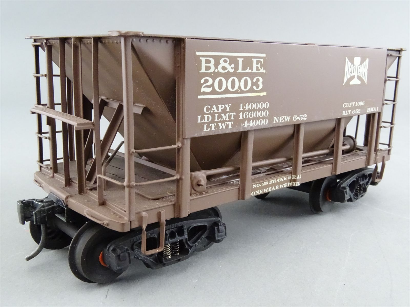 O Brass Model - USH 515 B&LE Bessemer & Lake Erie Ribbed Side Ore Car ...
