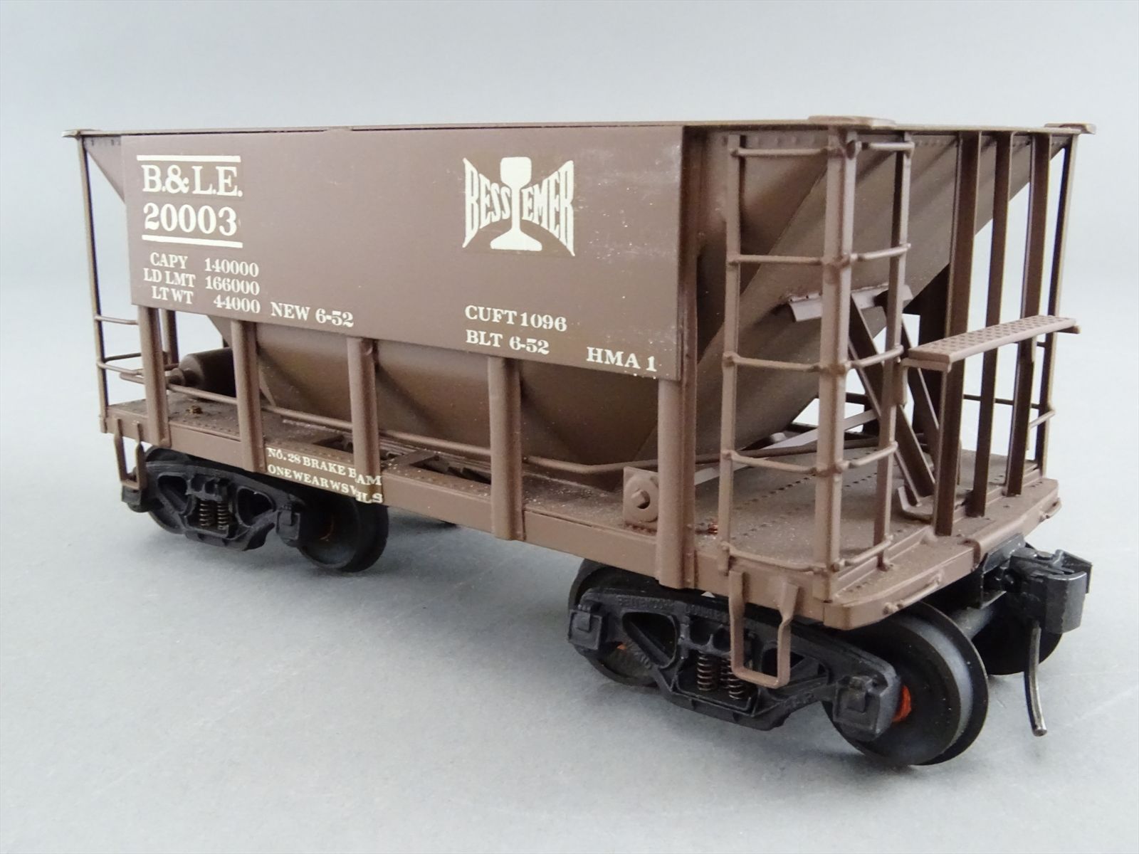 O Brass Model - USH 515 B&LE Bessemer & Lake Erie Ribbed Side Ore Car ...