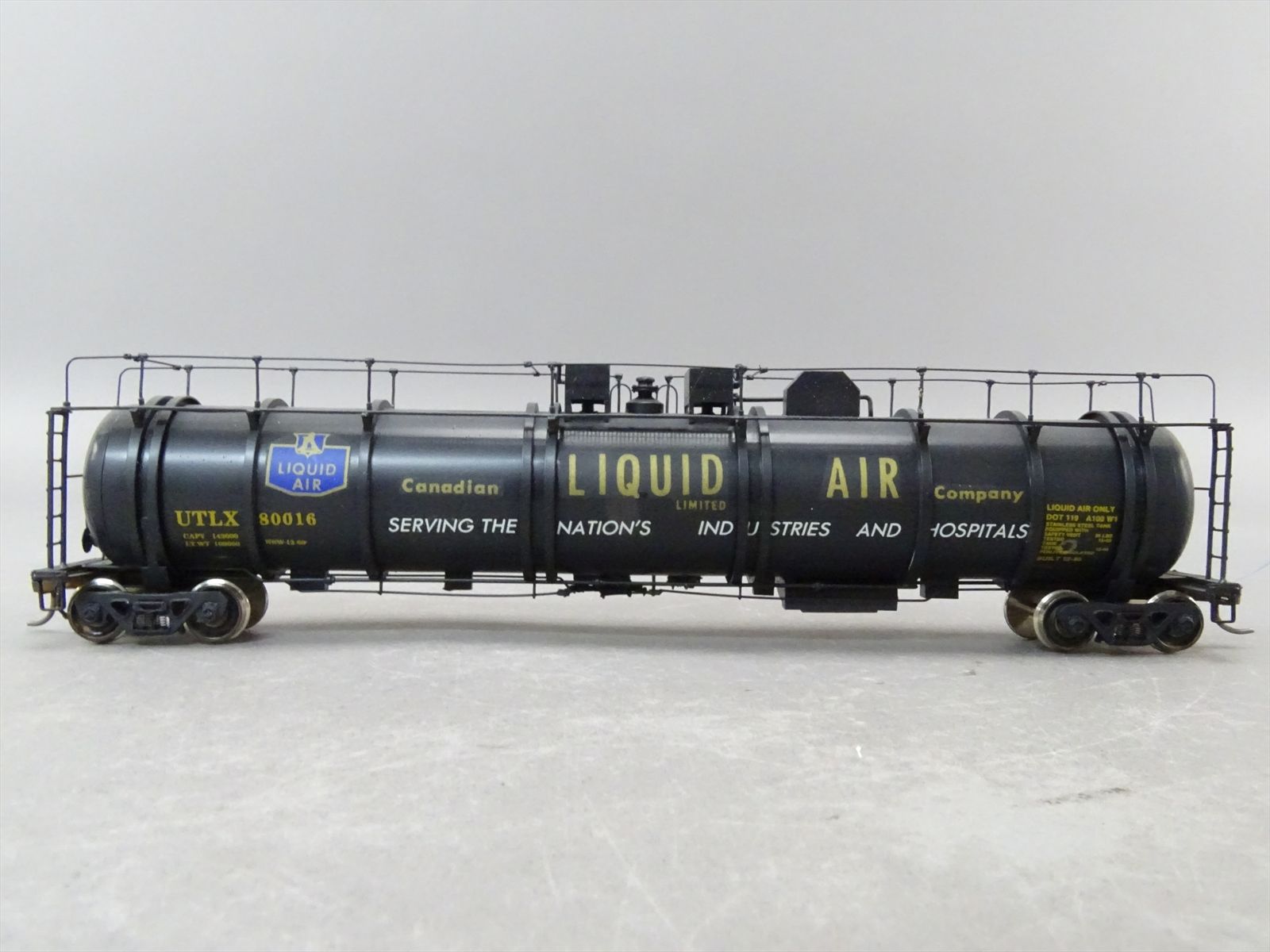 HO Brass Model - OMI 3029 UTLX Canadian Liquid Air Company 61' Liquid ...