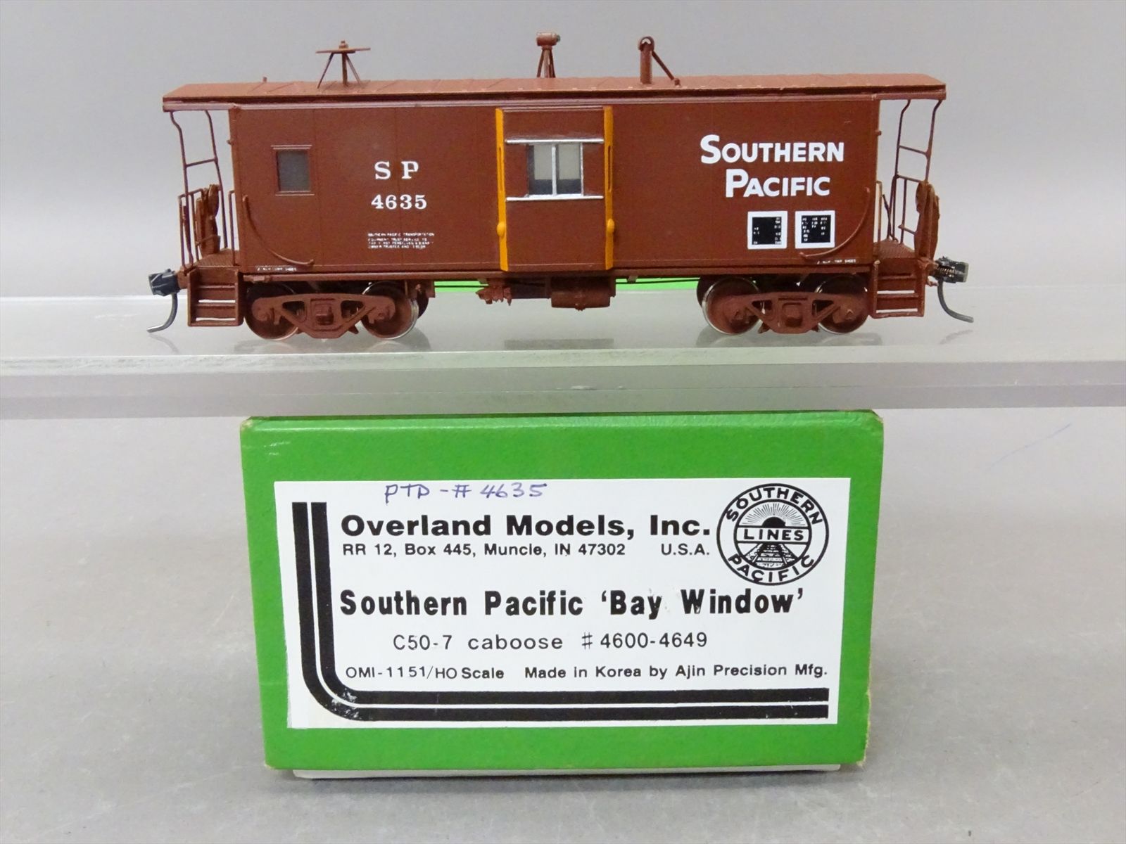 HO Brass Model - OMI 1151 SP Southern Pacific Bay Window C50-7 Caboose ...