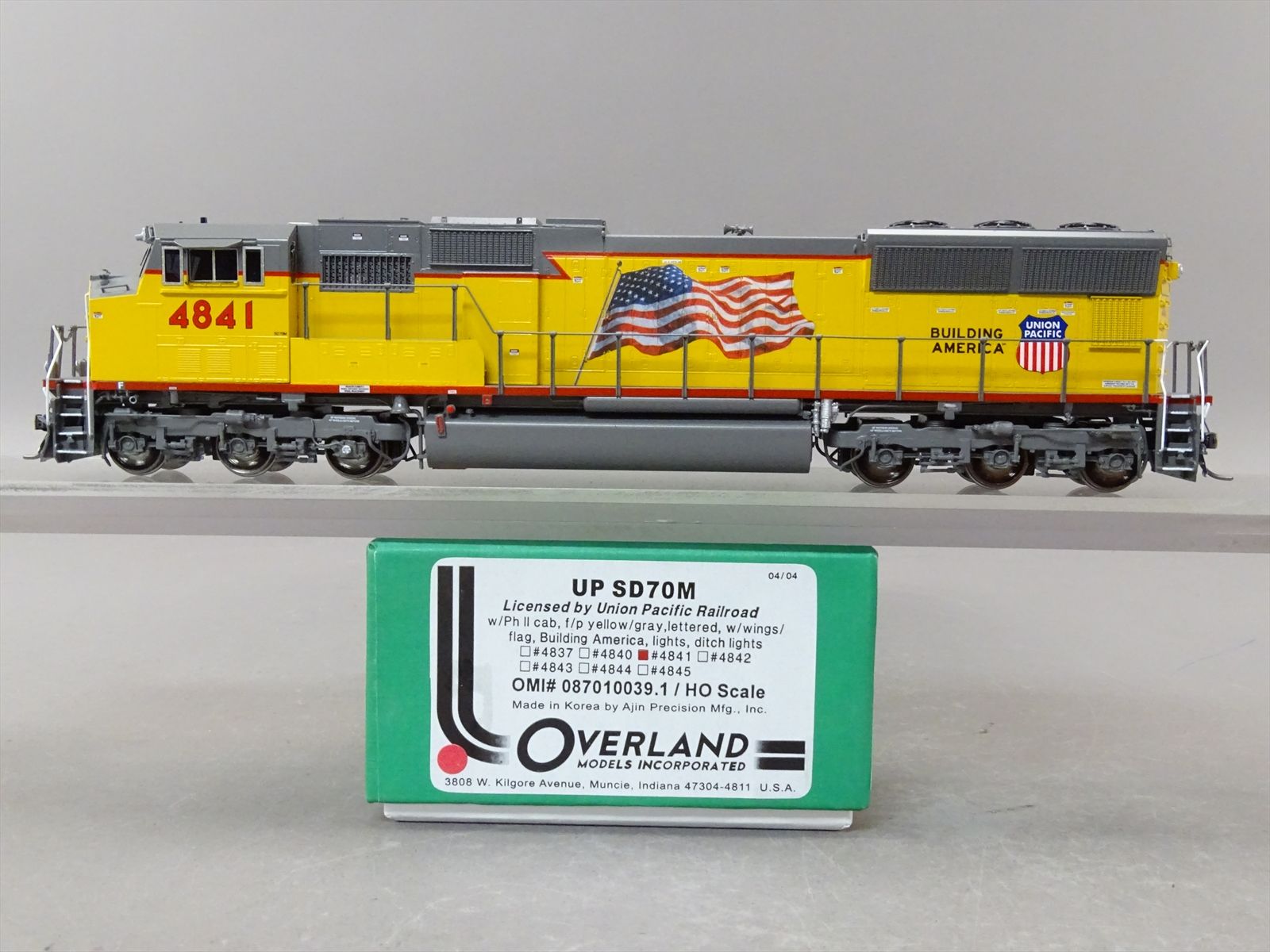 HO Brass Model - OMI 087010039.1 UP Union Pacific SD70M Phase II Cab ...