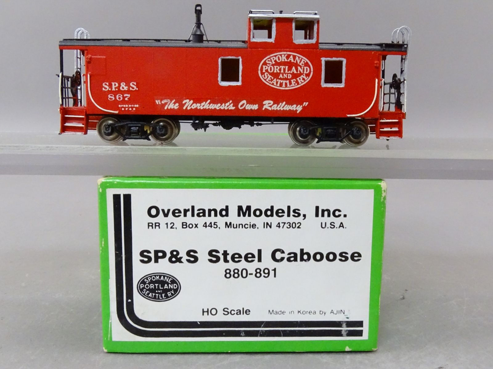 HO Brass Model - OMI 1114 SP&S Spokane Portland & Seattle Steel Caboose ...