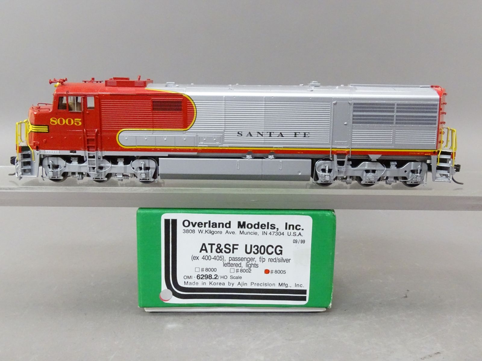 HO Brass Model - OMI 6298.2 AT&SF Santa Fe U30CG Passenger #8005 - F/P ...