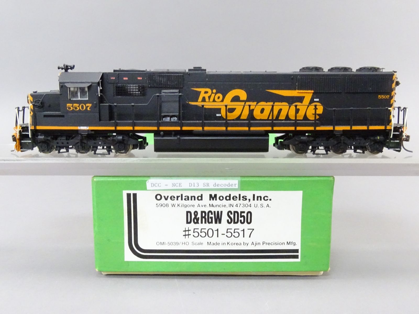 HO Brass Model - OMI 5039 D&RGW Rio Grande SD50 #5507 - Fair Custom ...