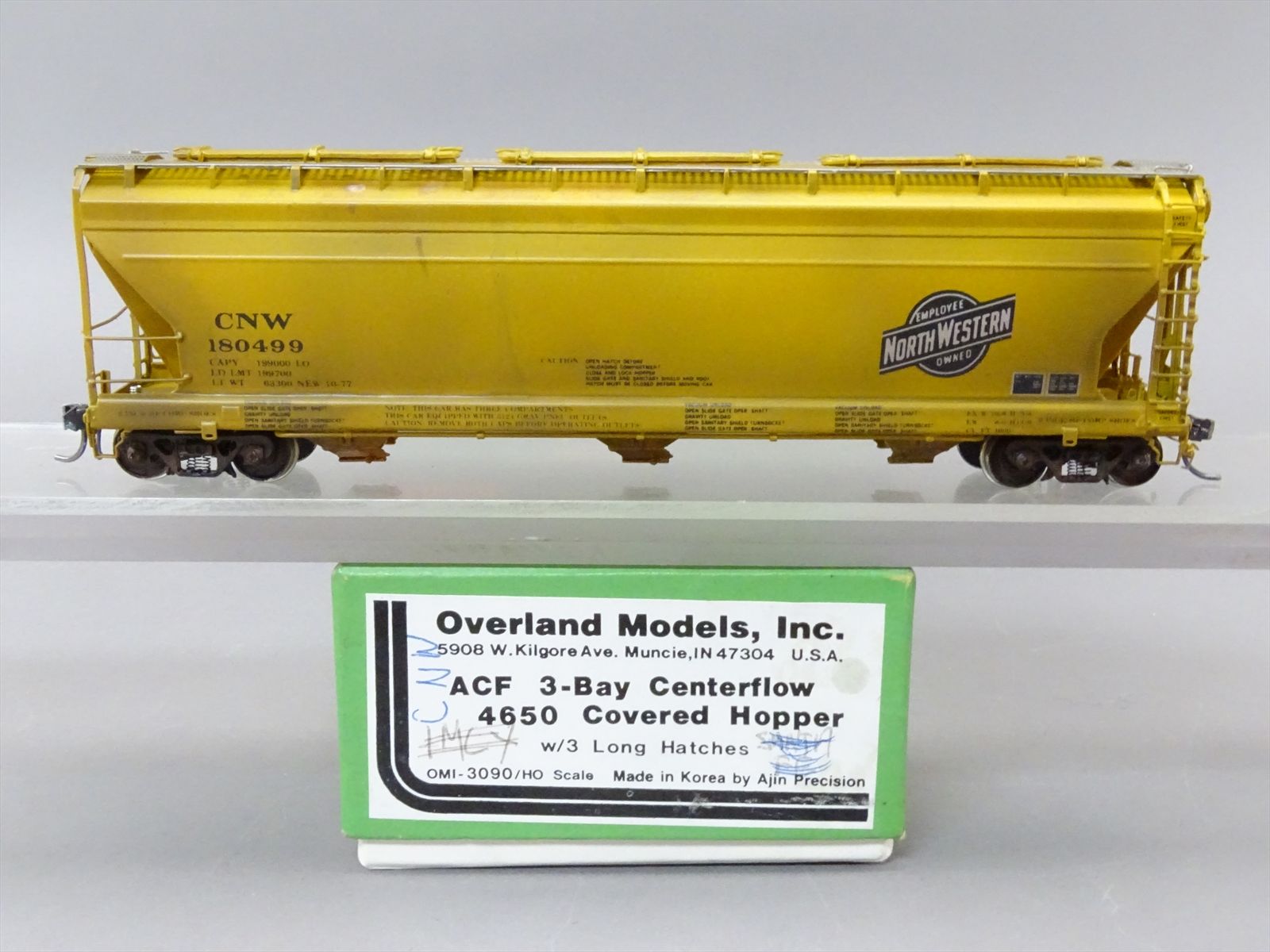 HO Brass Model - OMI 3090 C&NW Chicago & Northwestern ACF 3 Bay ...