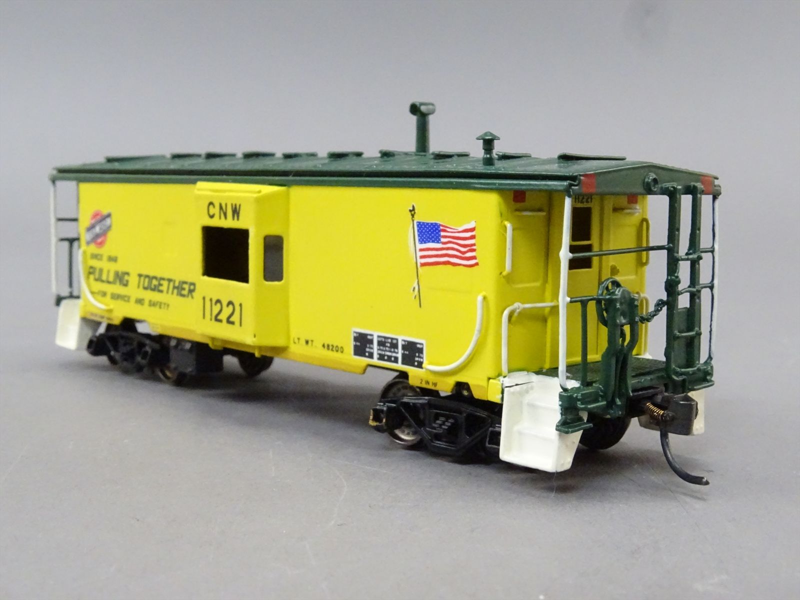 HO Brass Model - OMI 1201 C&NW Chicago & Northwestern Bay Window Caboose Ex - RI #11228 - Custom ...