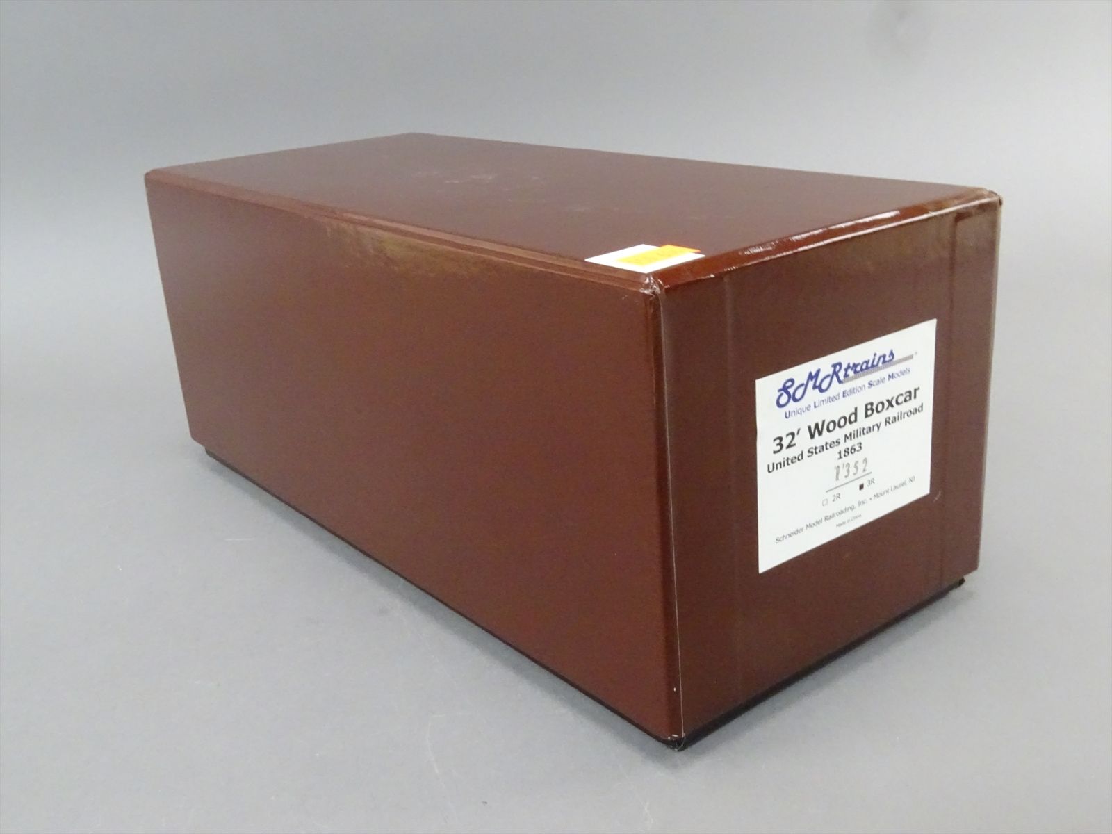 O 3-Rail Brass Model - SMR USMRR US Military 32' Boxcar 1863 Era #1352 ...