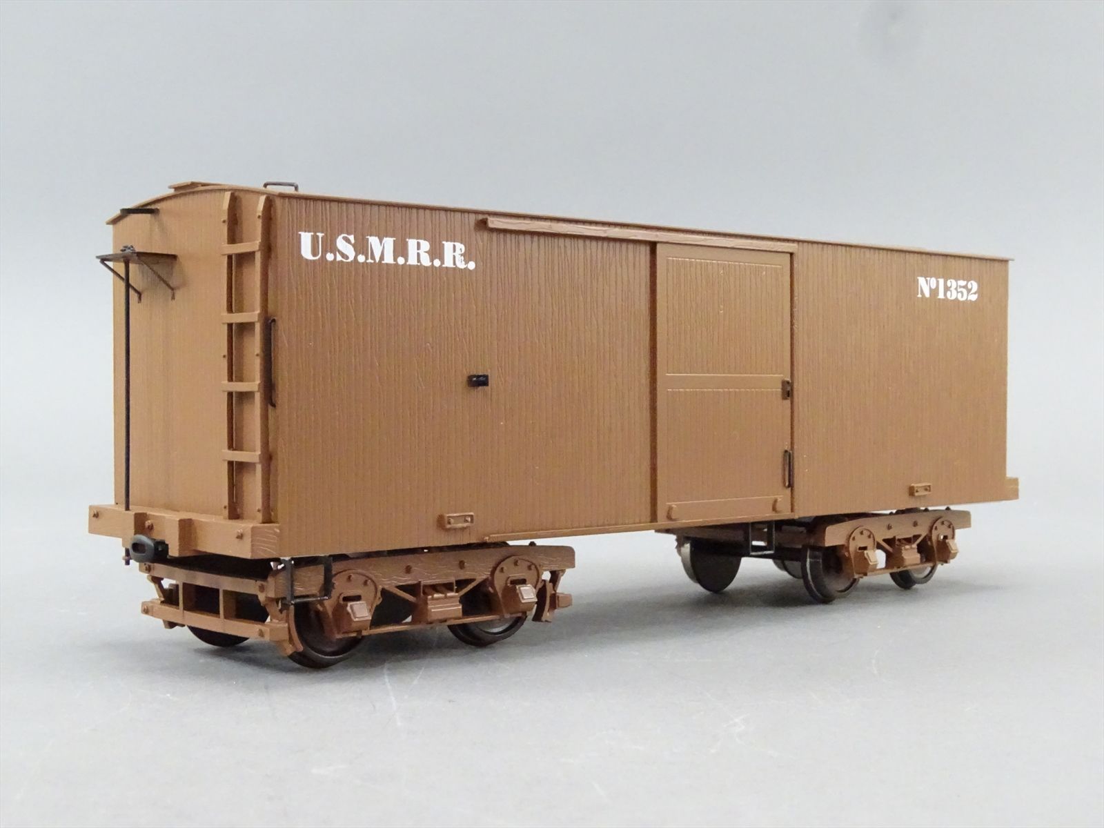 O 3-Rail Brass Model - SMR USMRR US Military 32' Boxcar 1863 Era #1352 ...