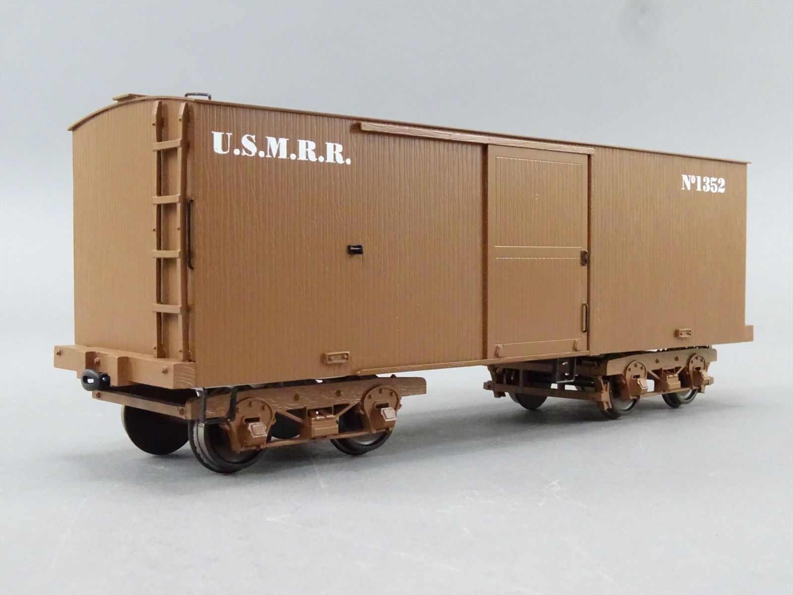 O 3-Rail Brass Model - SMR USMRR US Military 32' Boxcar 1863 Era #1352 ...