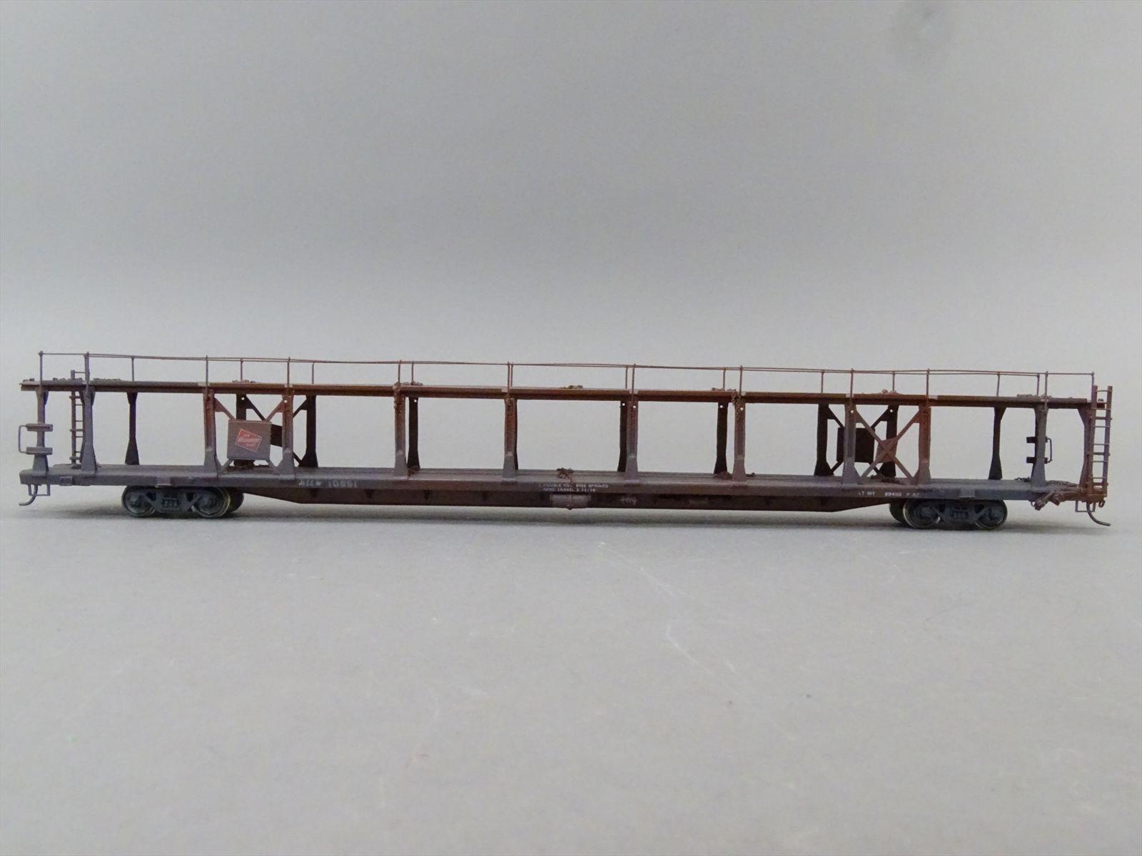 HO Brass Model - OMI 1354 Milwaukee Road Bi-Level Auto Rack Open Type ...