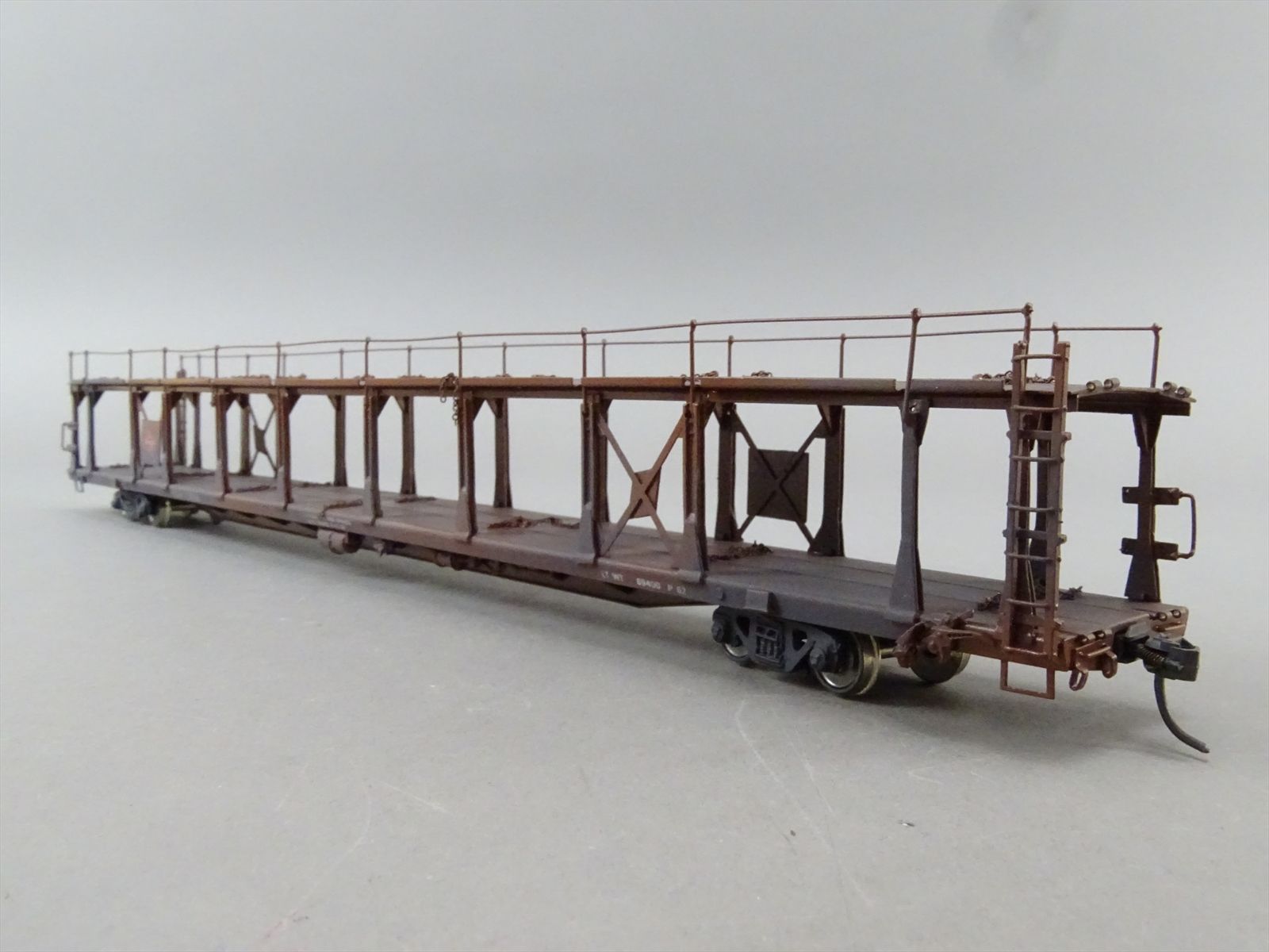 HO Brass Model - OMI 1354 Milwaukee Road Bi-Level Auto Rack Open Type ...