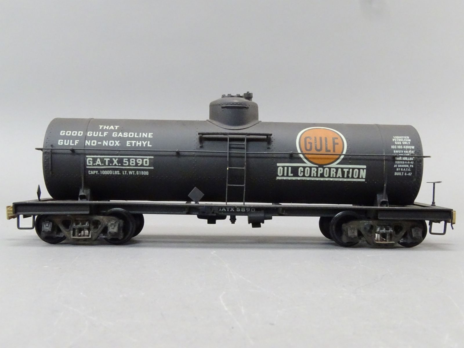 O Brass Model - USH 301 GATX Gulf Oil 8000 Gallon Single Dome Tank Car ...