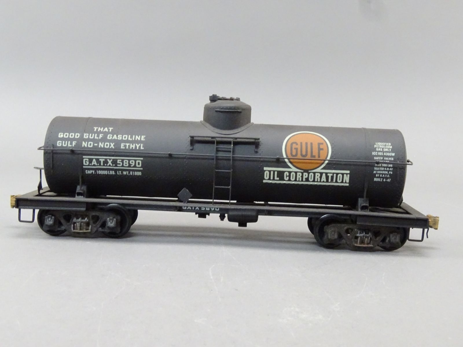 O Brass Model - USH 301 GATX Gulf Oil 8000 Gallon Single Dome Tank Car ...
