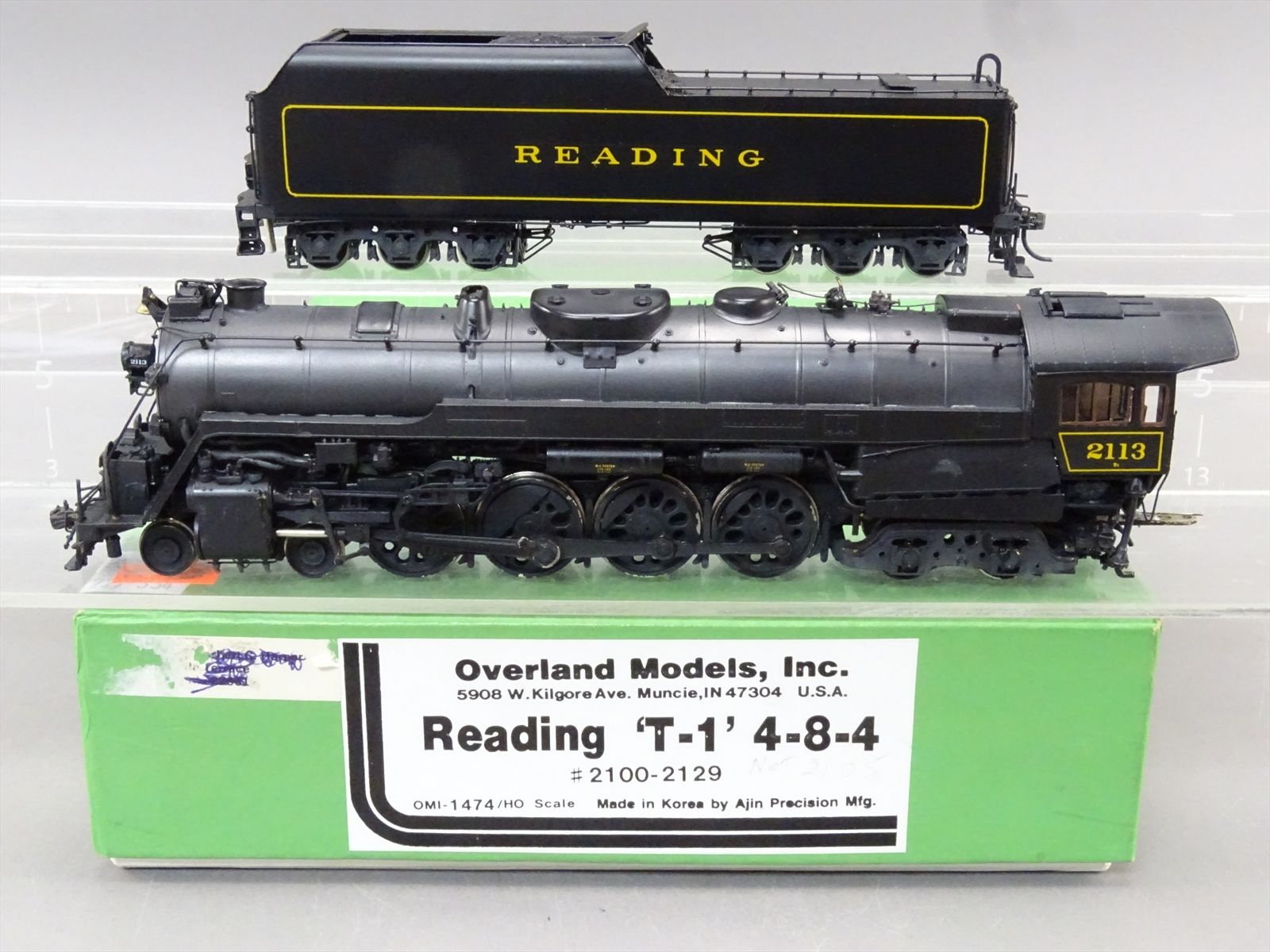 HO Brass Model – OMI 1474 RDG Reading T-1 4-8-4 #2113 - Custom – 1988 ...