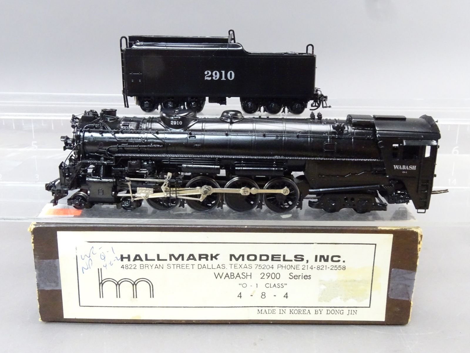 HO Brass Model - Hallmark WAB Wabash O-1 4-8-4 #2910 - Custom - Dong Jin