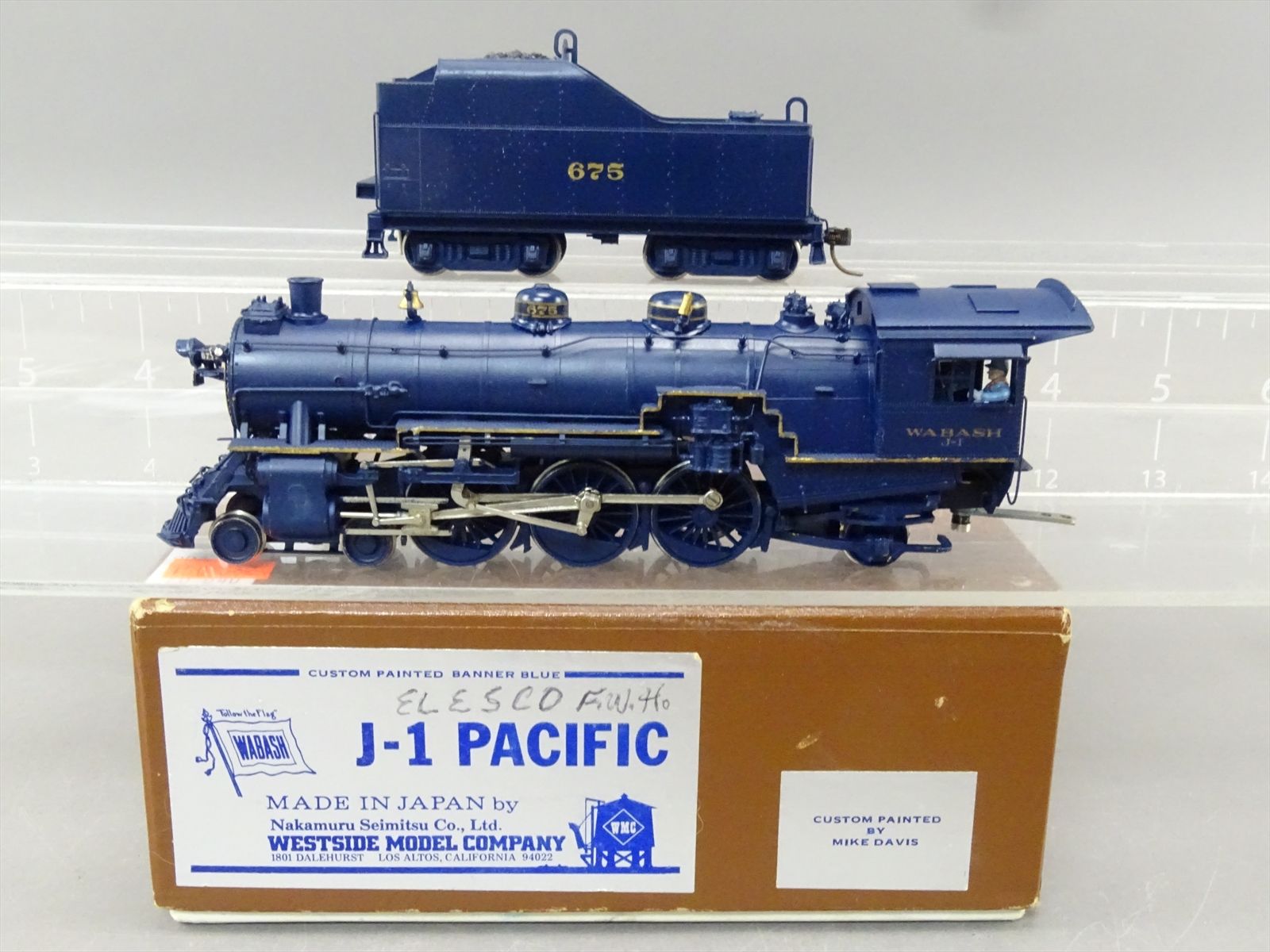 HO Brass Model - WMC WAB Wabash J-1 4-6-2 Elesco FWH #675 - Custom by ...