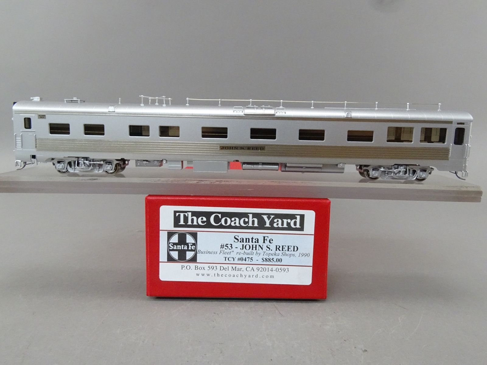HO Brass Model - TCY 0475 AT&SF Santa Fe Business Fleet Car Rebuilt by ...