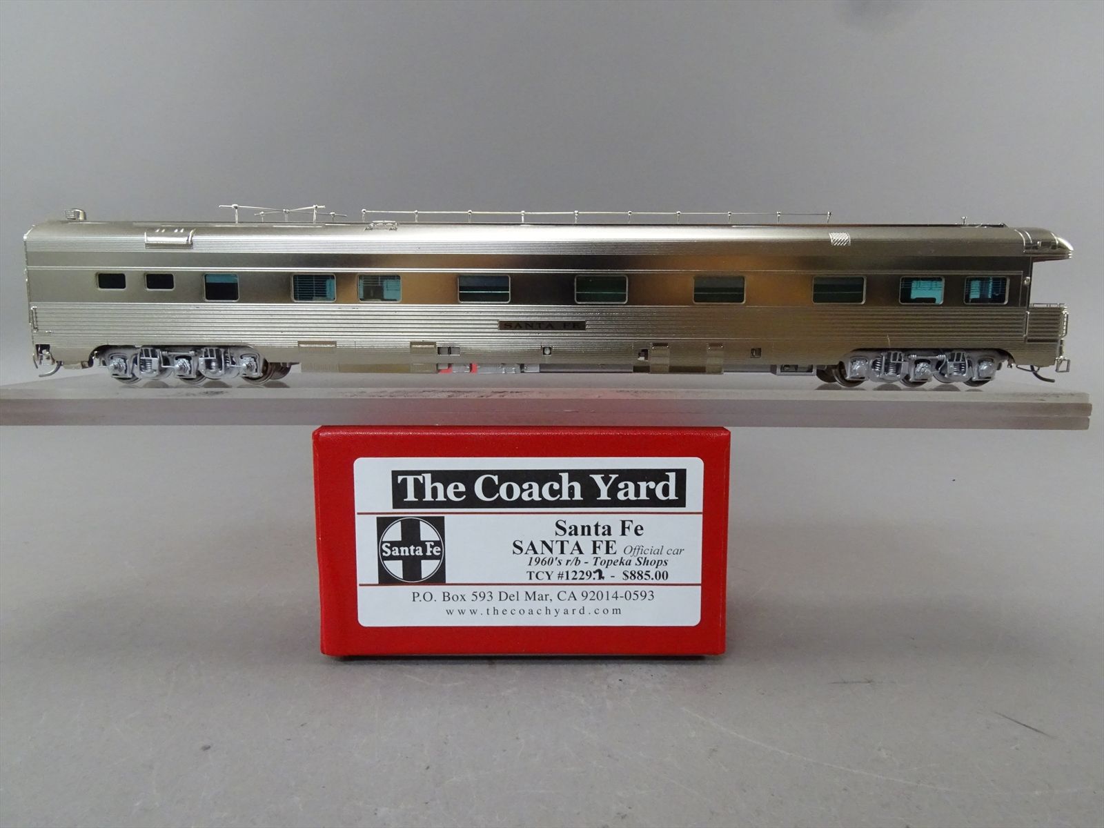HO Brass Model - TCY 1229.1 AT&SF Santa Fe Business Official's Car 1960 ...