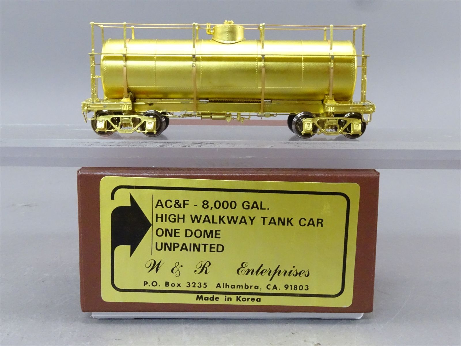 HO Brass Model - W&R AC&F Pressed Steel Car Co. High Walkway Tank Car ...