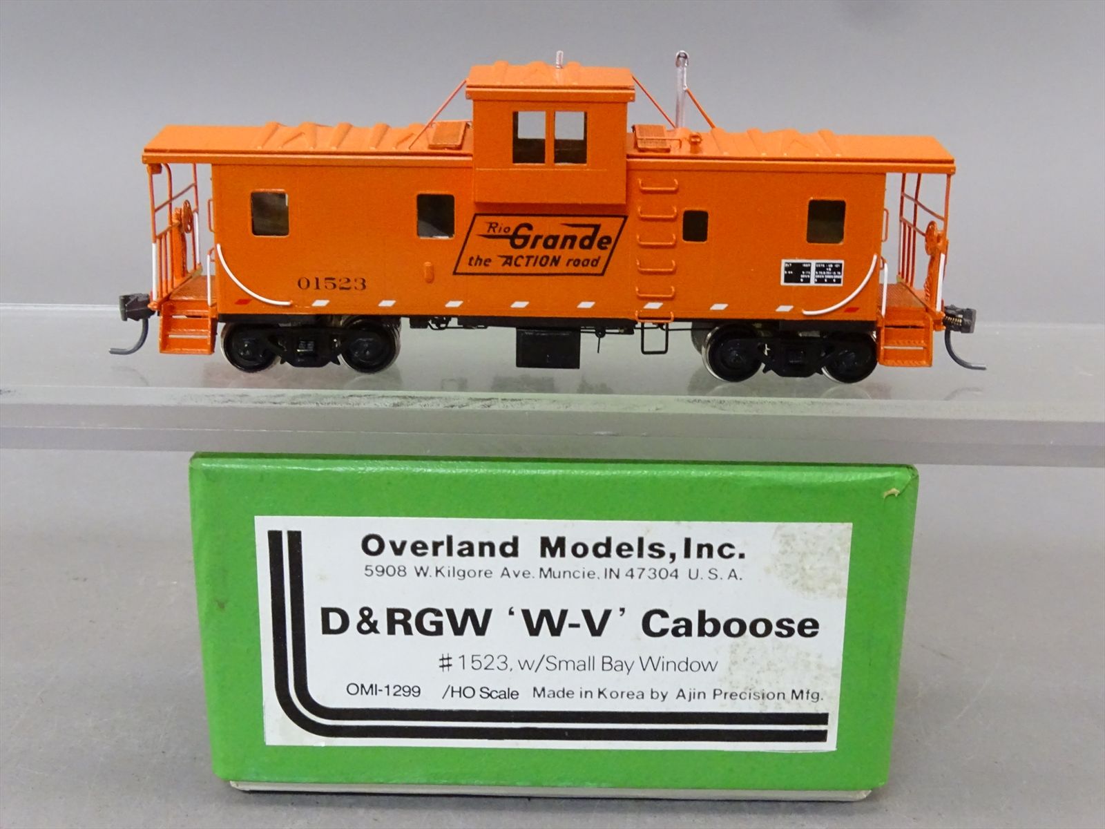 HO Brass Model - OMI 1299 D&RGW Rio Grande W-V Wide Vision Caboose w ...
