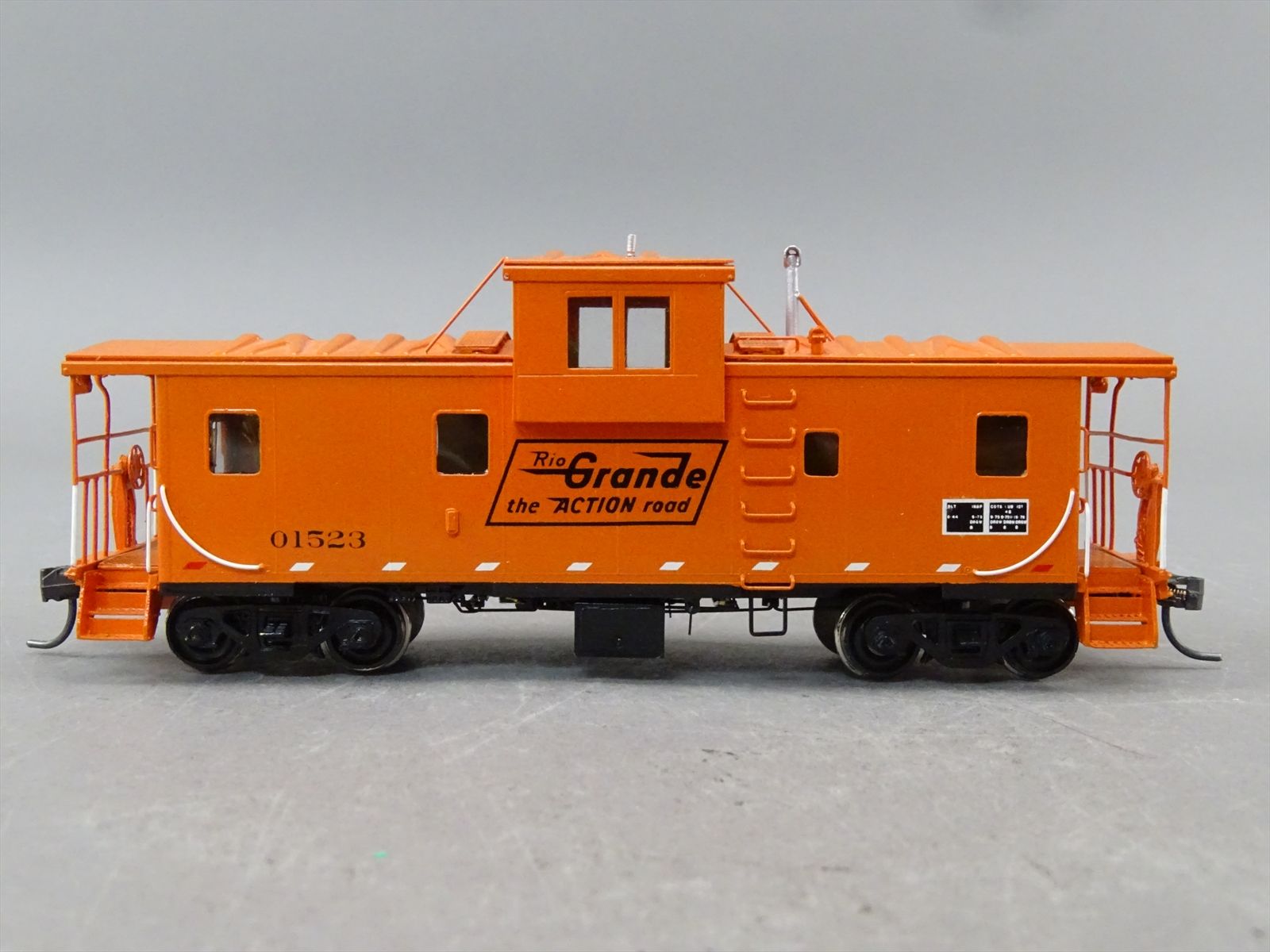 HO Brass Model - OMI 1299 D&RGW Rio Grande W-V Wide Vision Caboose w/ Small Bay Window #01523 ...