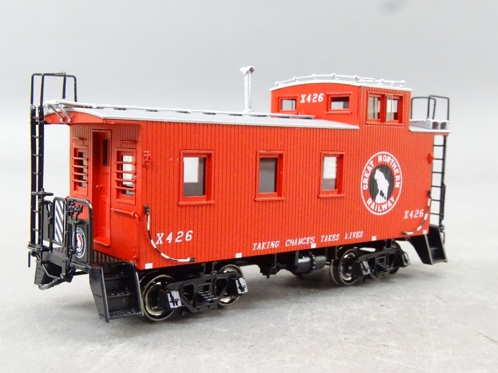 HO Brass Model - CIL 2243.1 GN Great Northern 25' Wood Caboose #X426 ...
