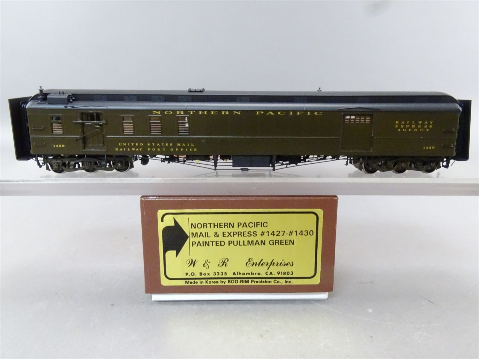 HO Brass Model – W&R NP Northern Pacific Mail & Express Car Pullman ...