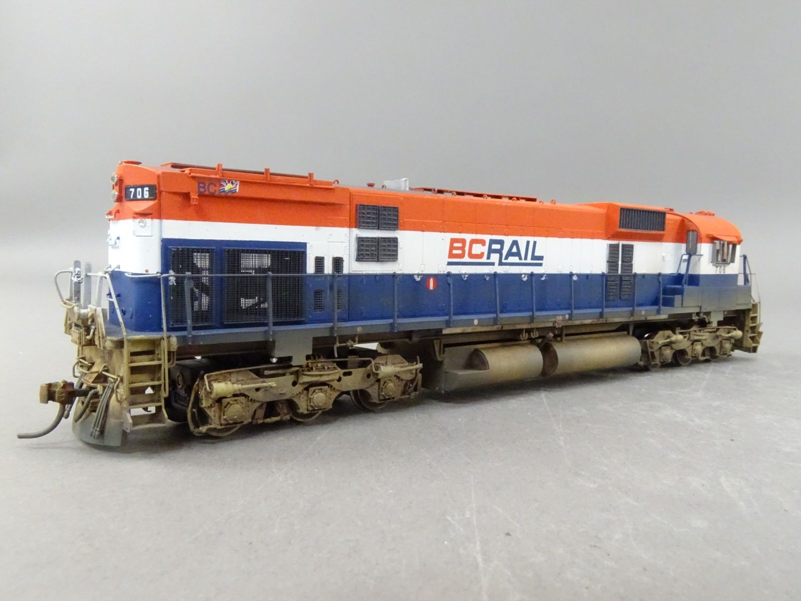 HO Brass Model - OMI AA-1171-1 BCR British Columbia Rail M630 #706 - F/P + DCC - 2006 Run - Ajin ...