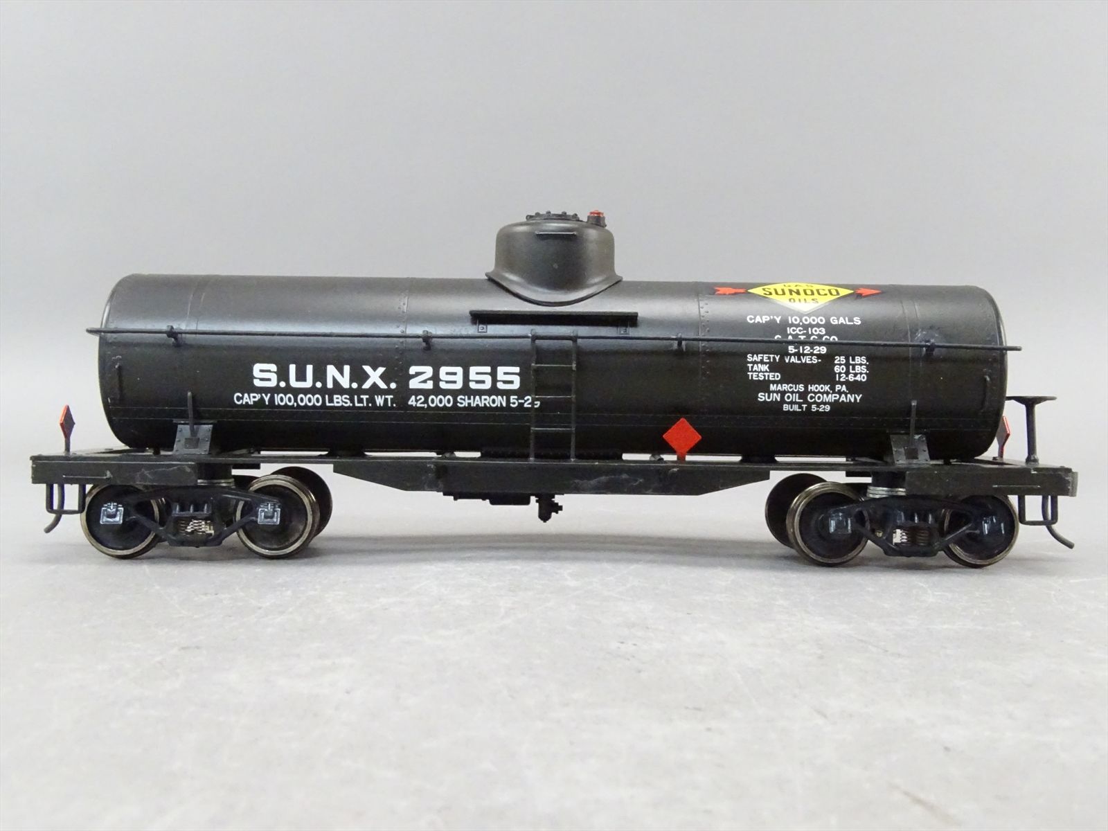 O Brass Model - Williams SUNX Sunoco Gas Oil Single Dome Tank Car #2955 ...