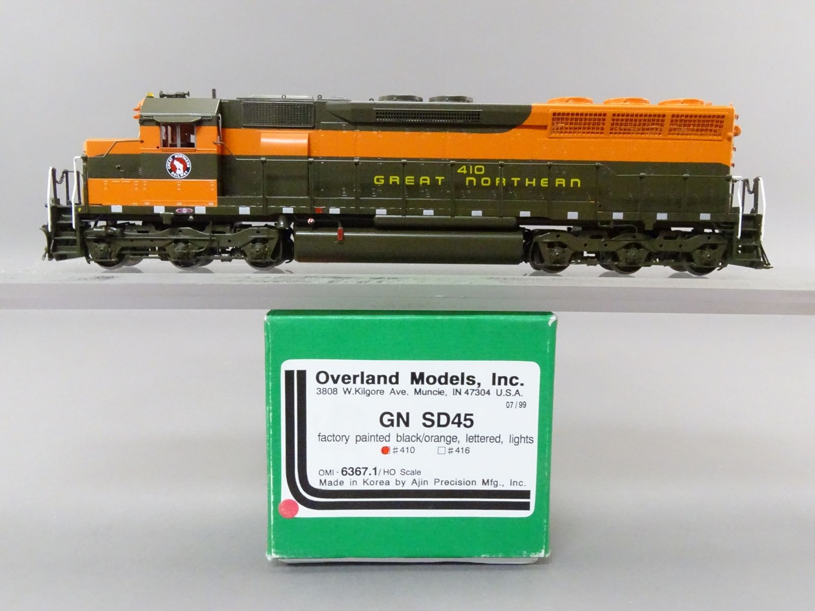HO Brass Model - OMI 6367.1 GN Great Northern SD45 #410 - F/P - 1999 ...