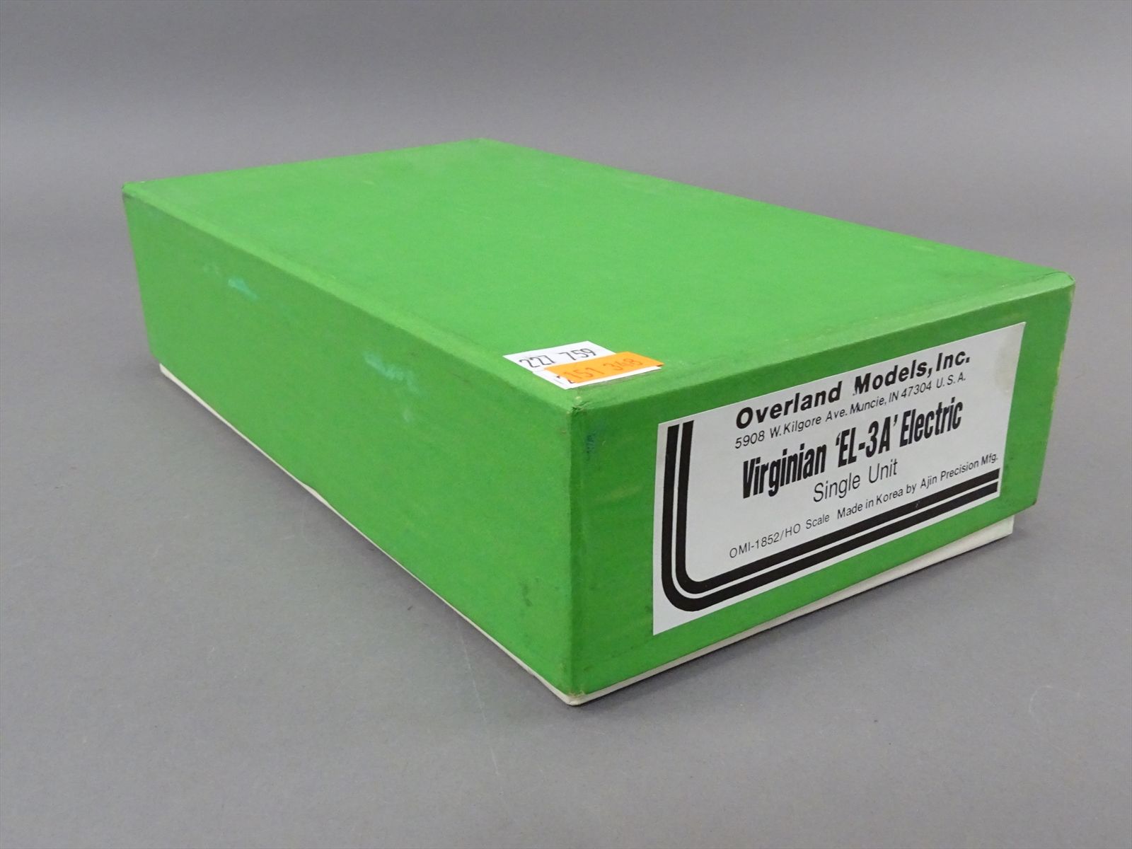 HO Brass Model - OMI 1852 VGN Virginian EL-3A Electric Locomotive ...