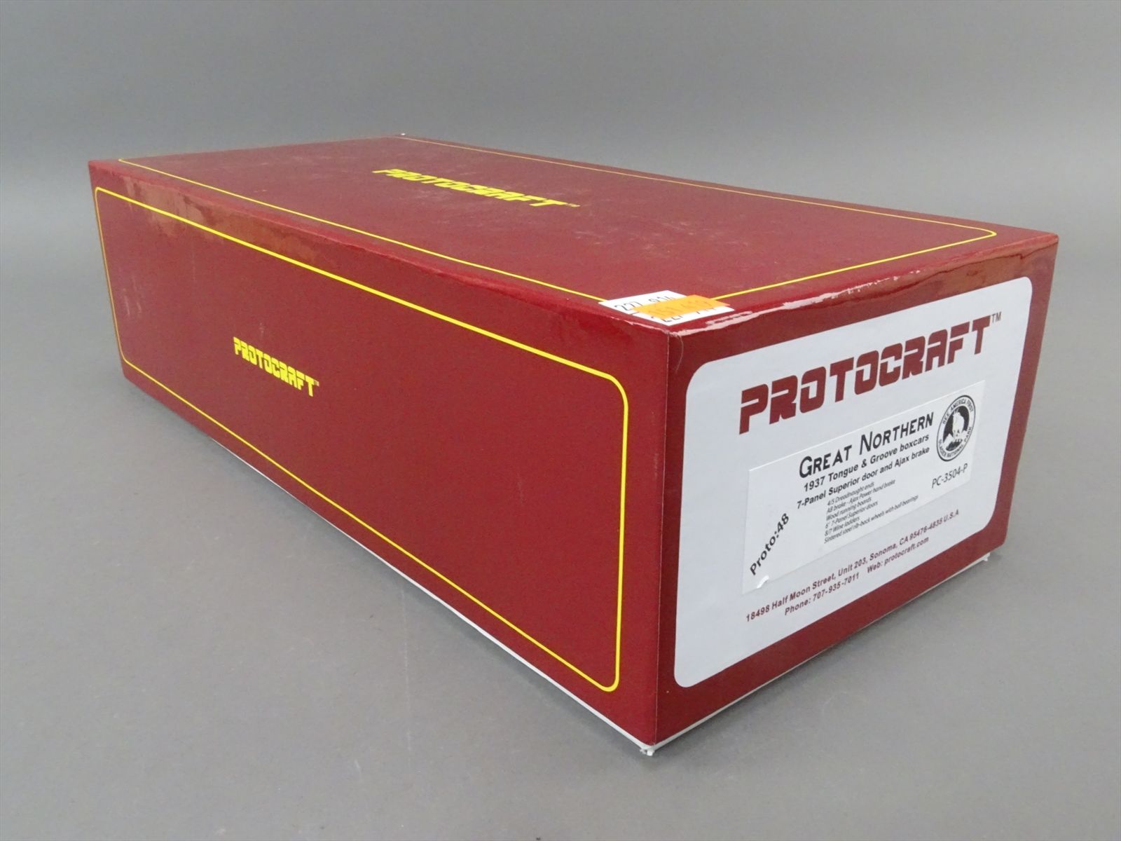O Proto:48 Brass Model - Protocraft PC-3504-P GN Great Northern Tongue & Groove Boxcar - Custom ...