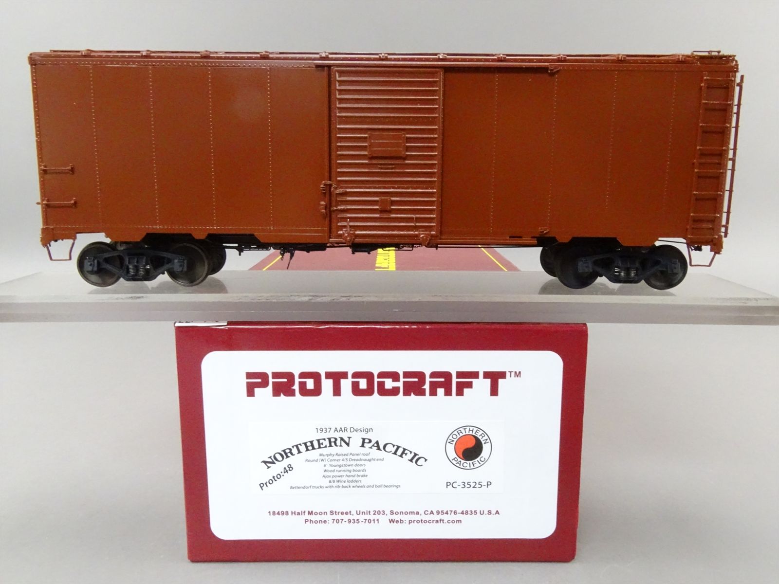 O Proto:48 Brass Model - Protocraft PC-3525-P NP Northern Pacific Murphy Raised Panel Roof ...