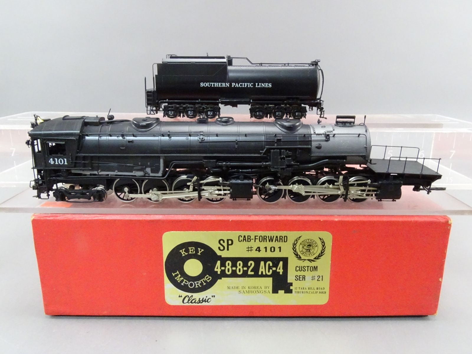 HO Brass Model - Key CS#21 SP Southern Pacific AC-4 4-8-8-2 Black #4101 ...