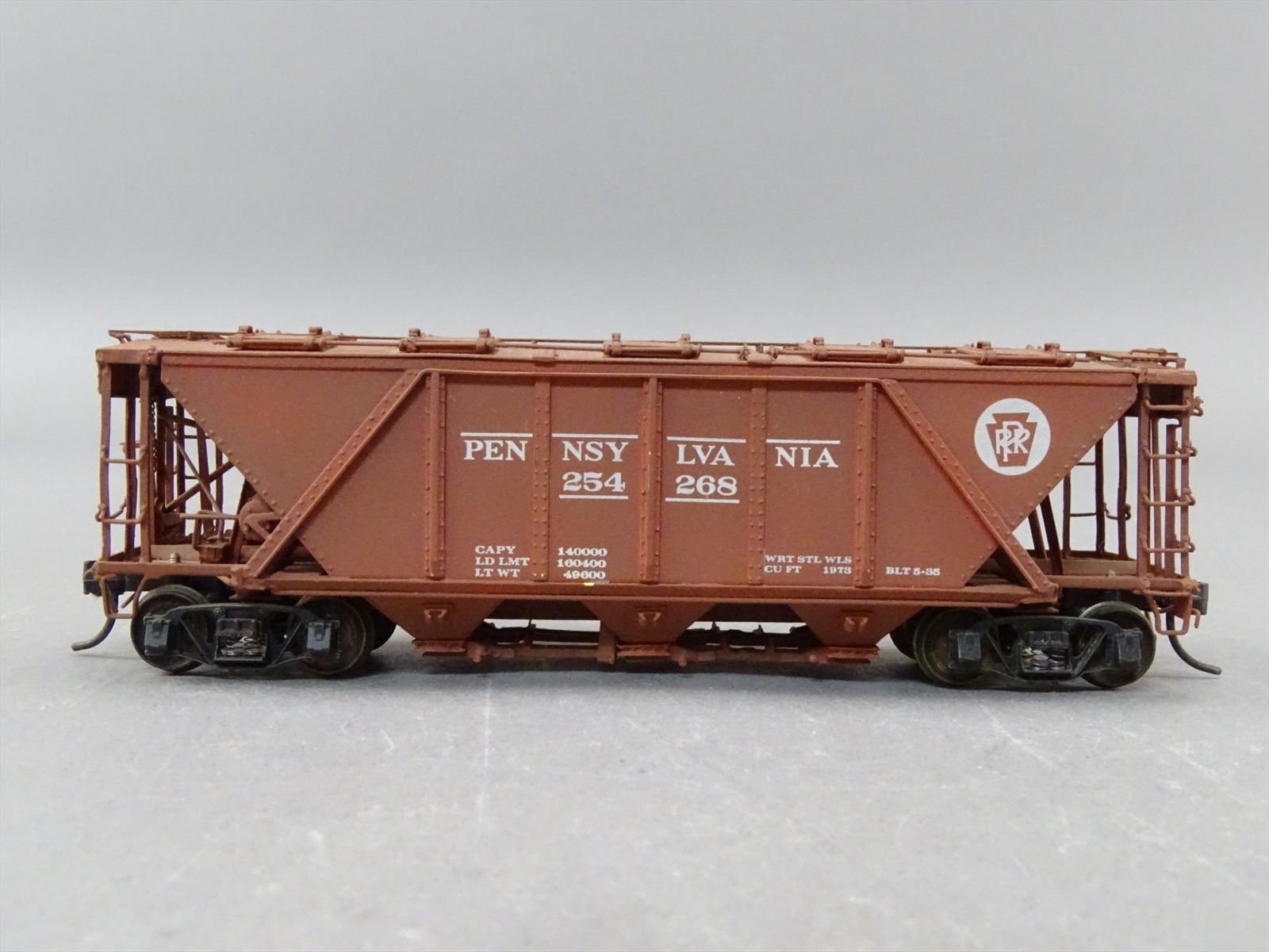 HO Brass Model - PSC 15860-1 PRR Pennsylvania AAR 70 Ton Covered Hopper ...