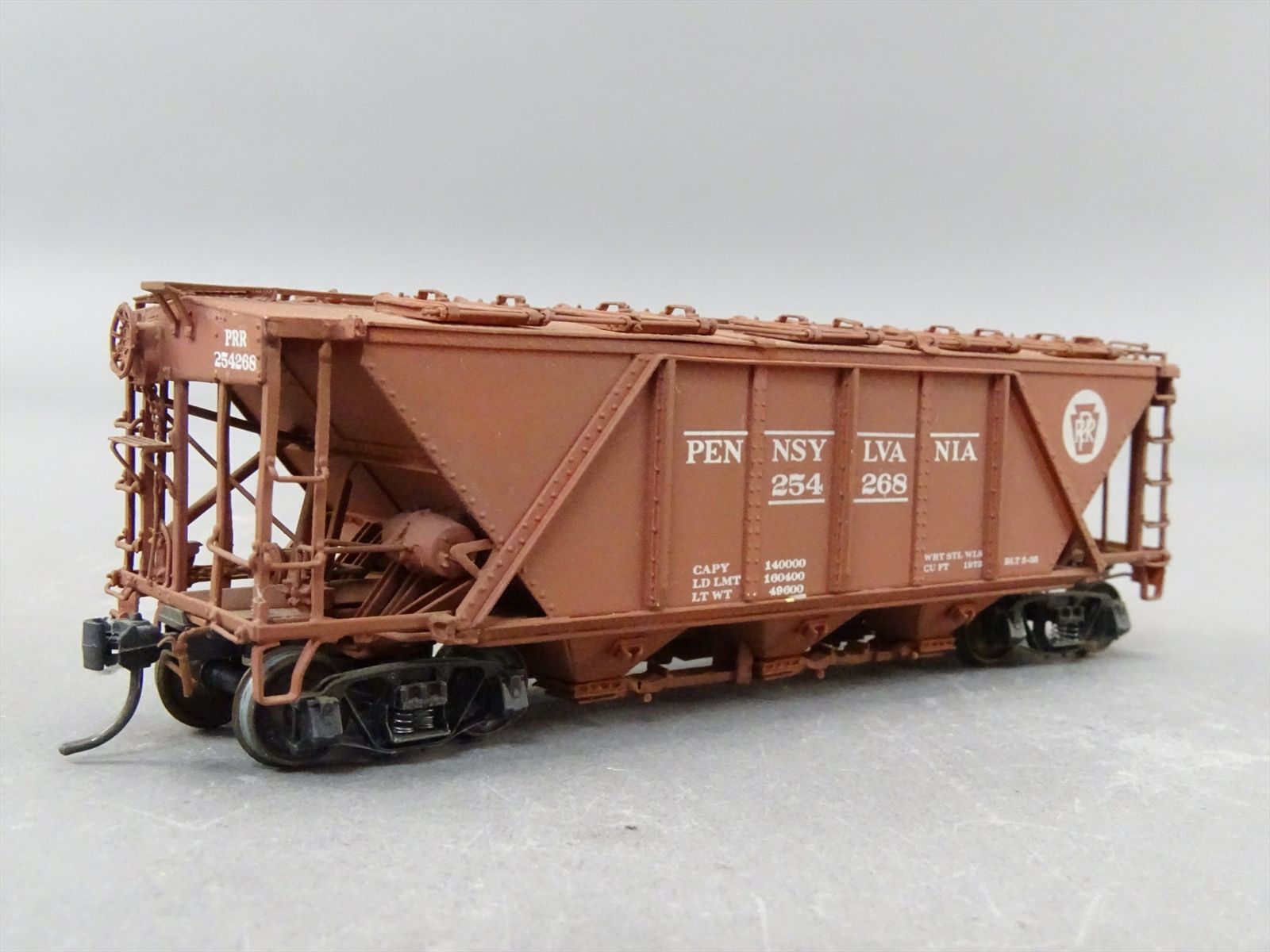 HO Brass Model - PSC 15860-1 PRR Pennsylvania AAR 70 Ton Covered Hopper ...