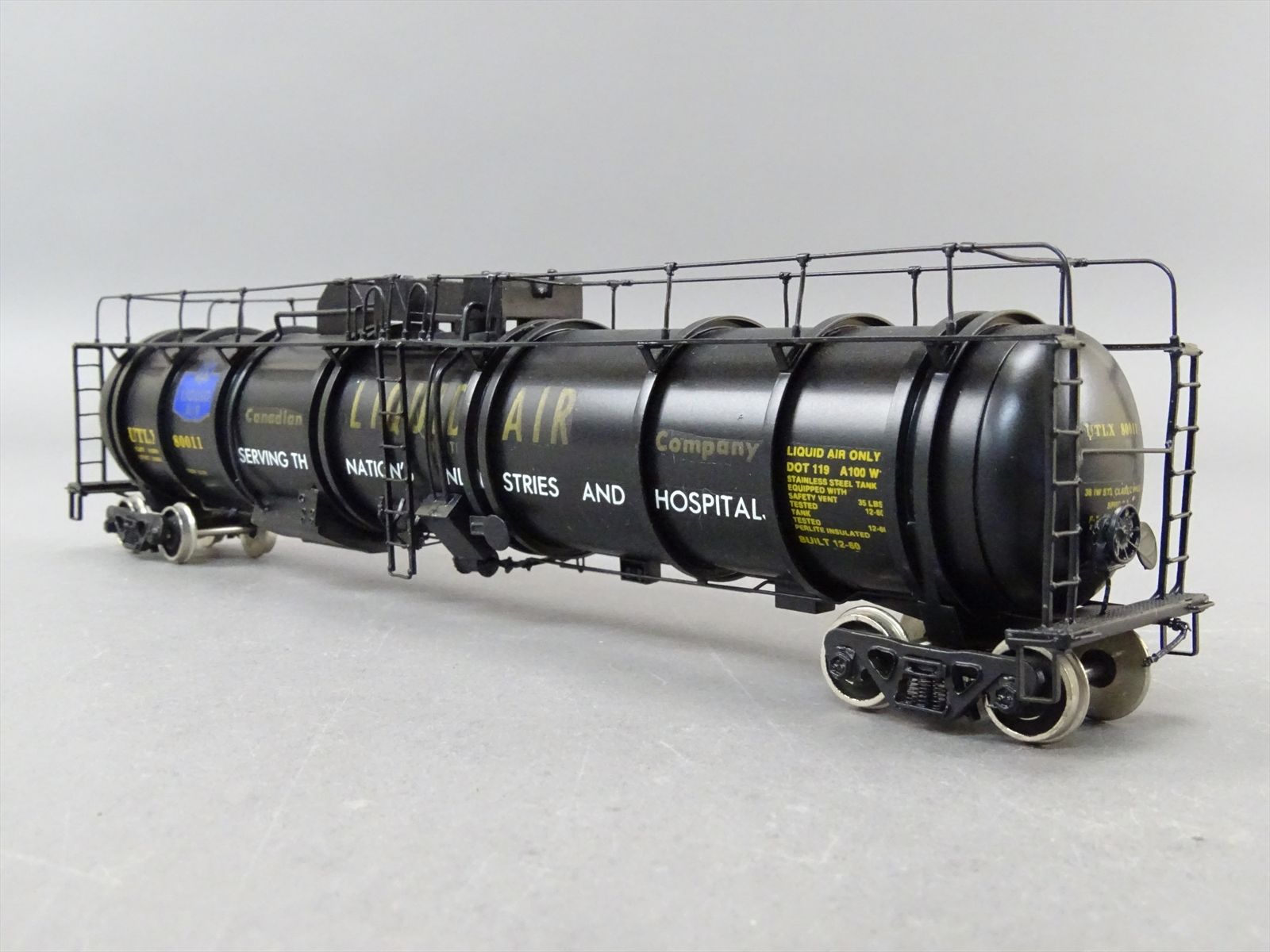 HO Brass Model - OMI 3029 UTLX Canadian Liquid Air Company 61' Liquid ...